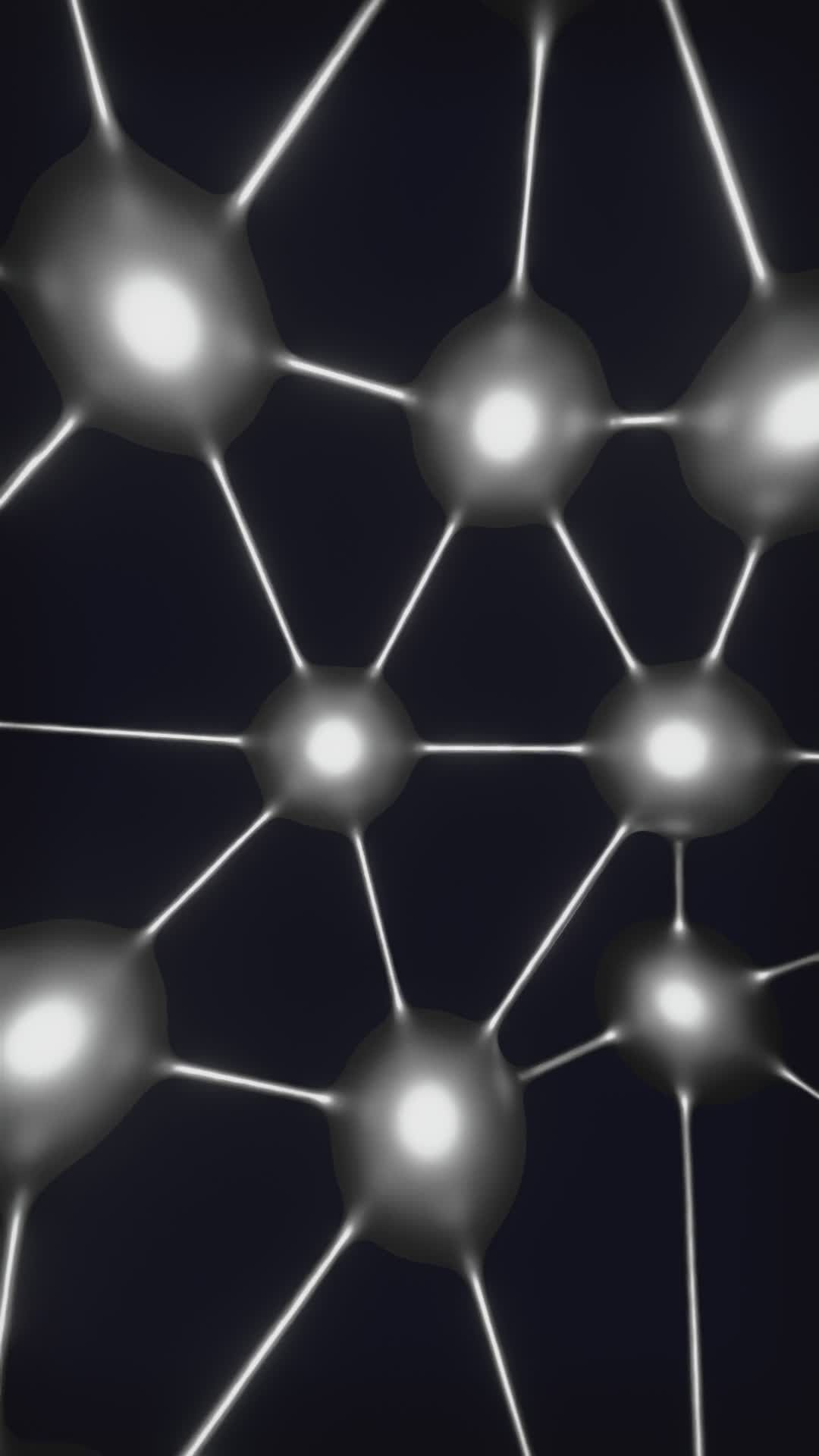Futuristic Glowing Network Nodes Animation Free Stock Video Footage ...