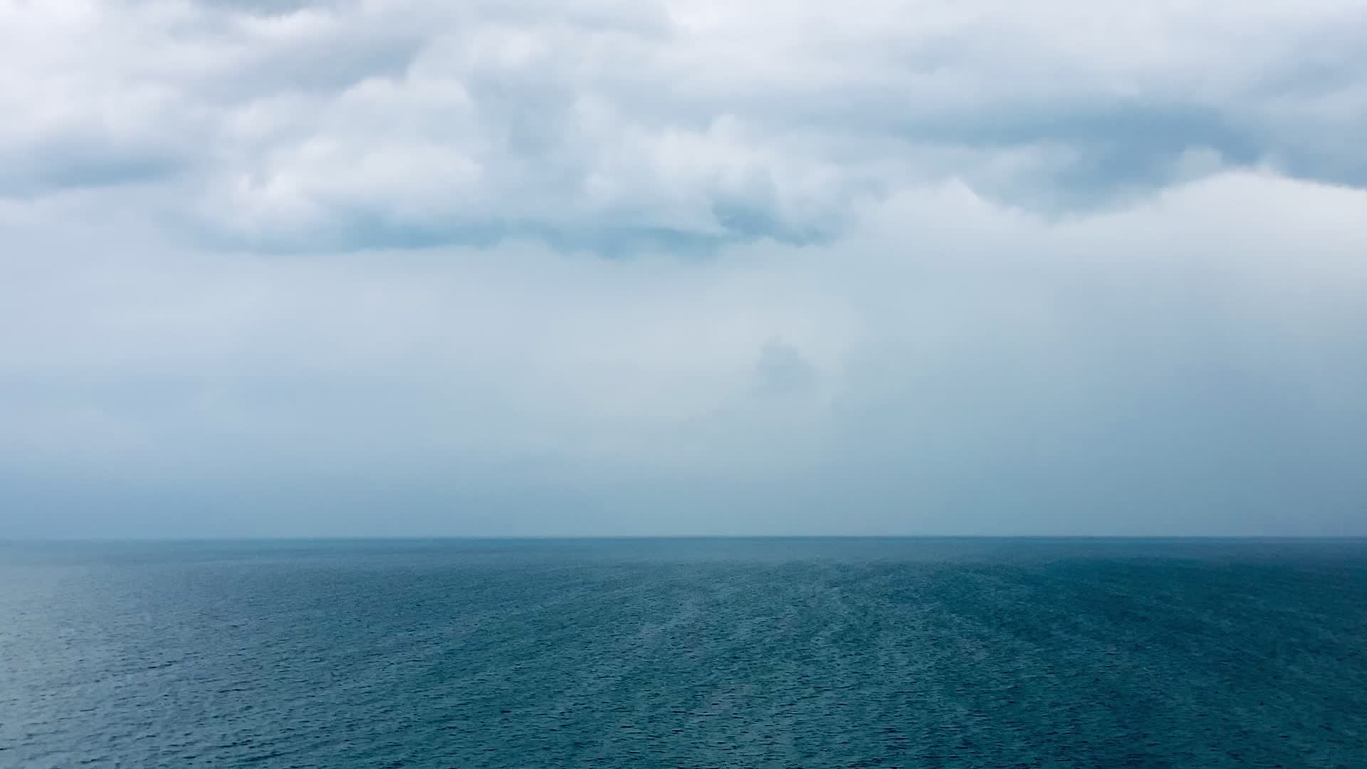 Serene Ocean View Under Cloudy Sky Free Stock Video Footage, Royalty ...