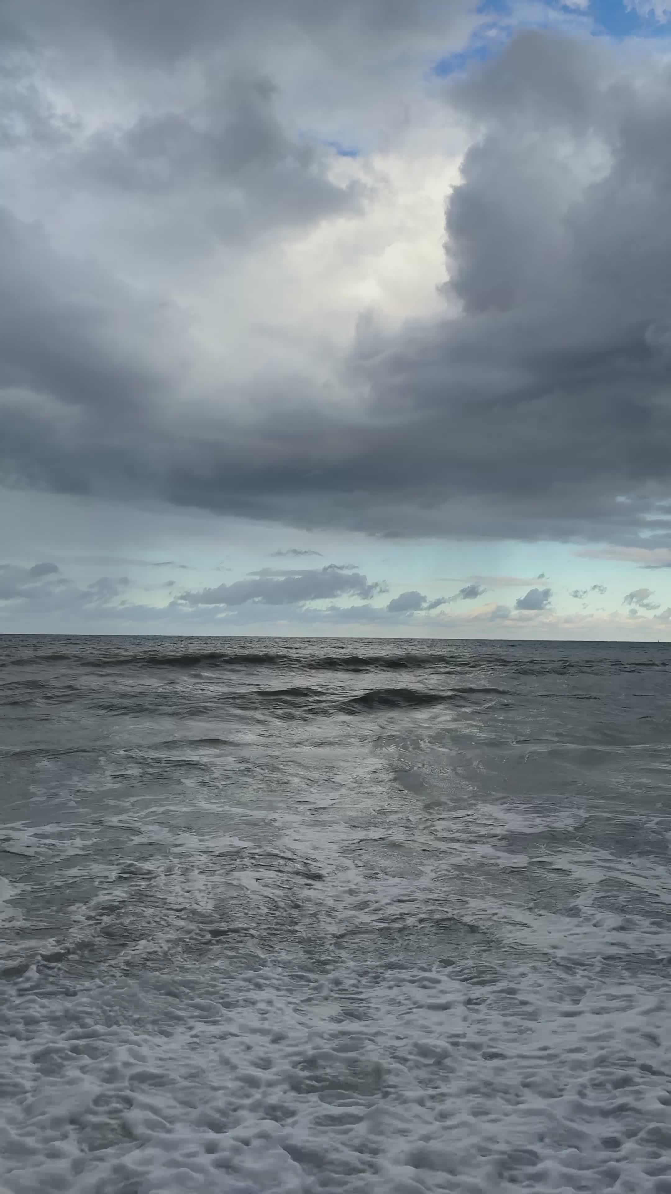 Stormy Ocean Waves Under Overcast Sky Free Stock Video Footage, Royalty ...