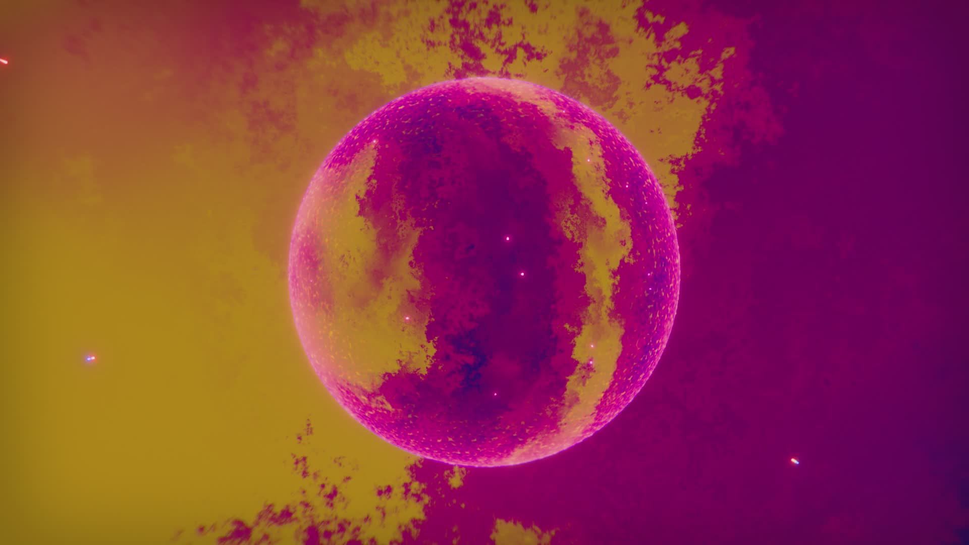 Vibrant Abstract Celestial Sphere Animation Free Stock Video Footage ...