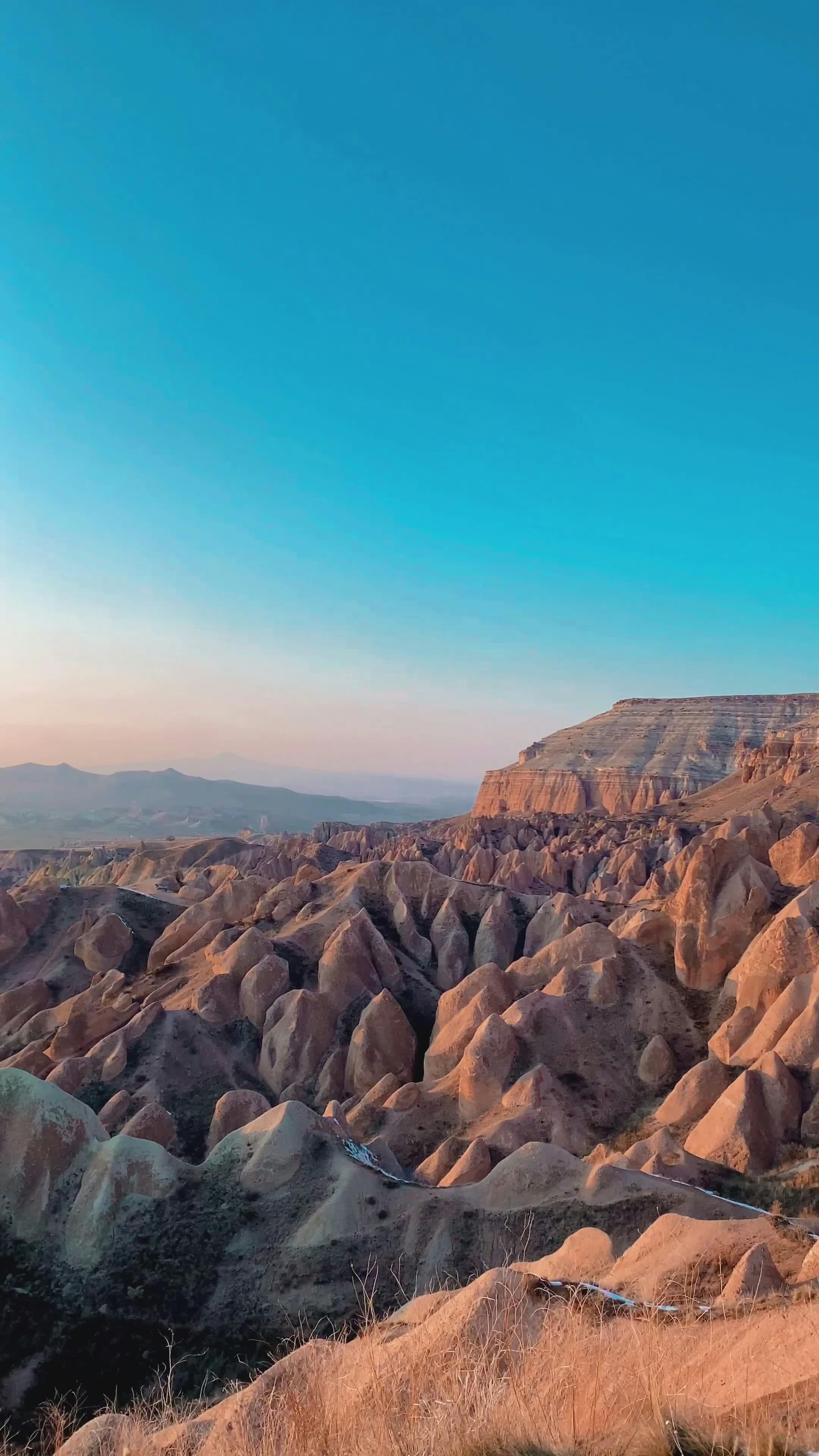 Stunning Sunrise over Cappadocia's Unique Landscape Free Stock Video ...