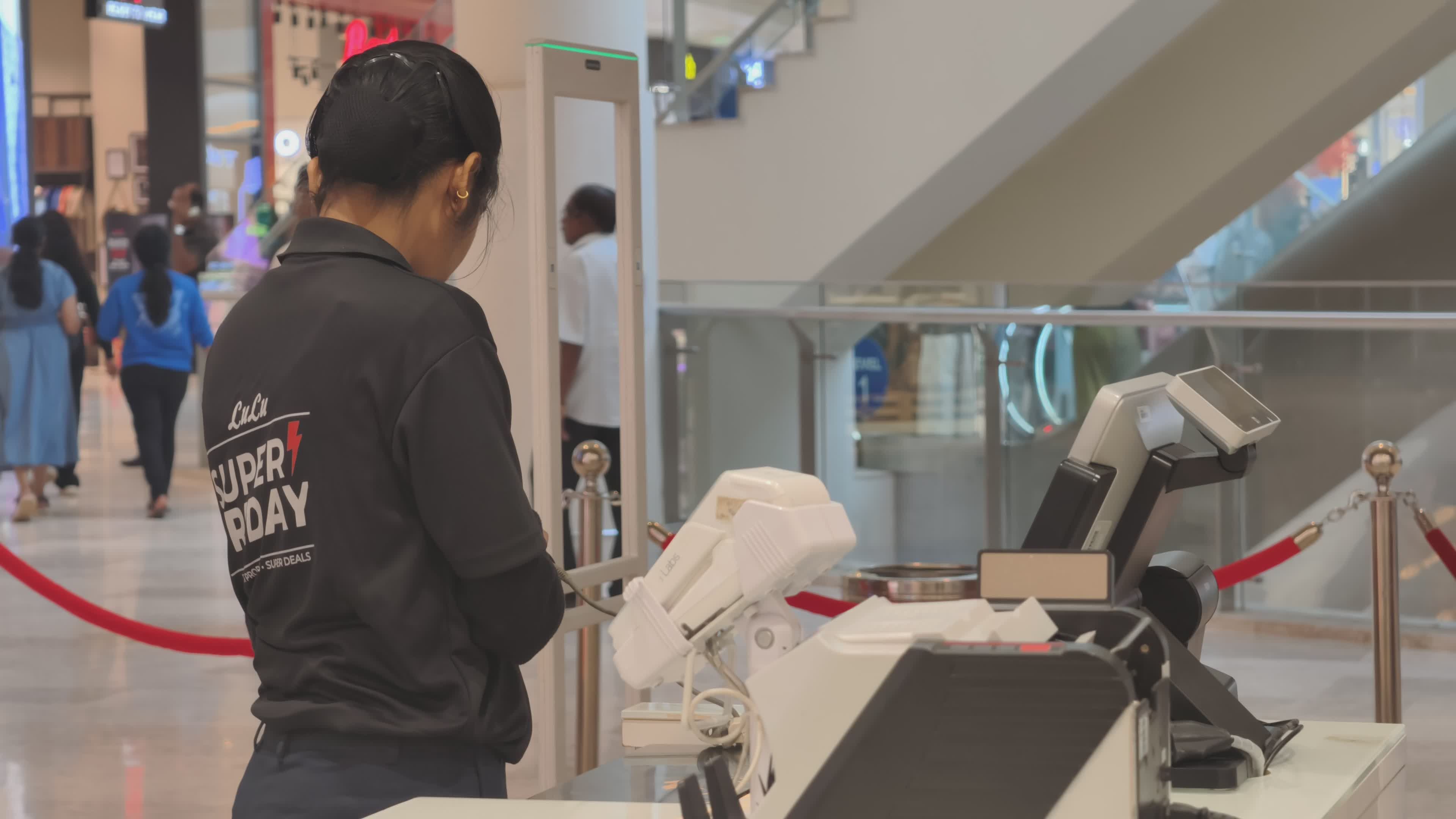 Busy Retail Checkout During Super Friday Event Free Stock Video Footage ...