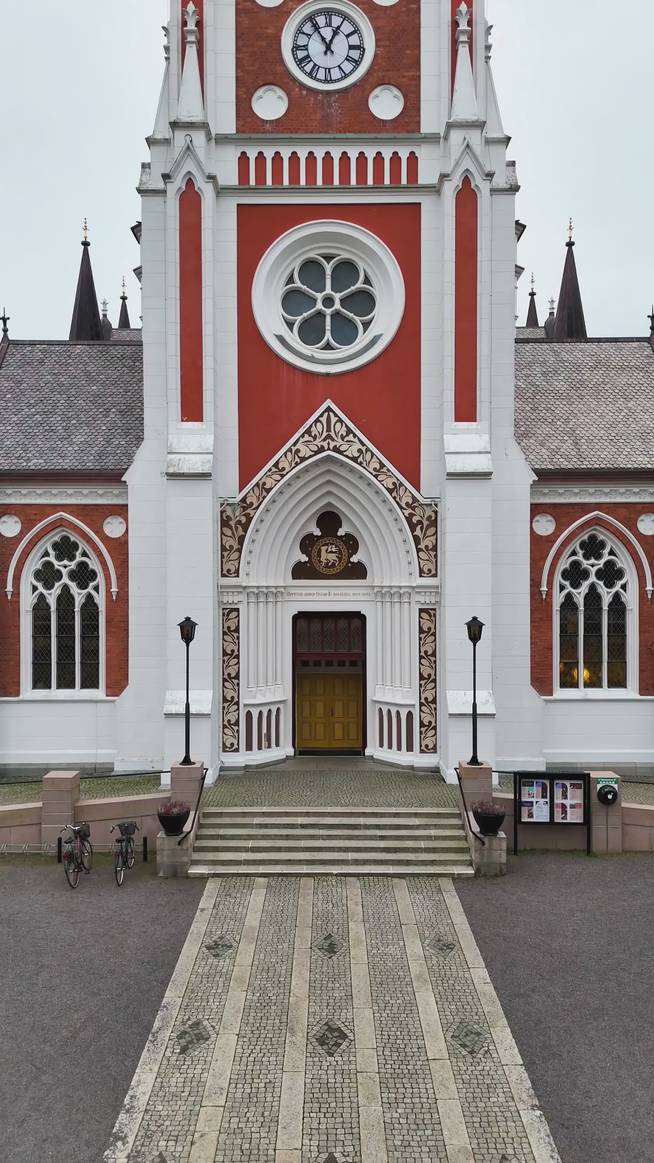 Stunning Aerial View of Jönköping Church Free Stock Video Footage ...