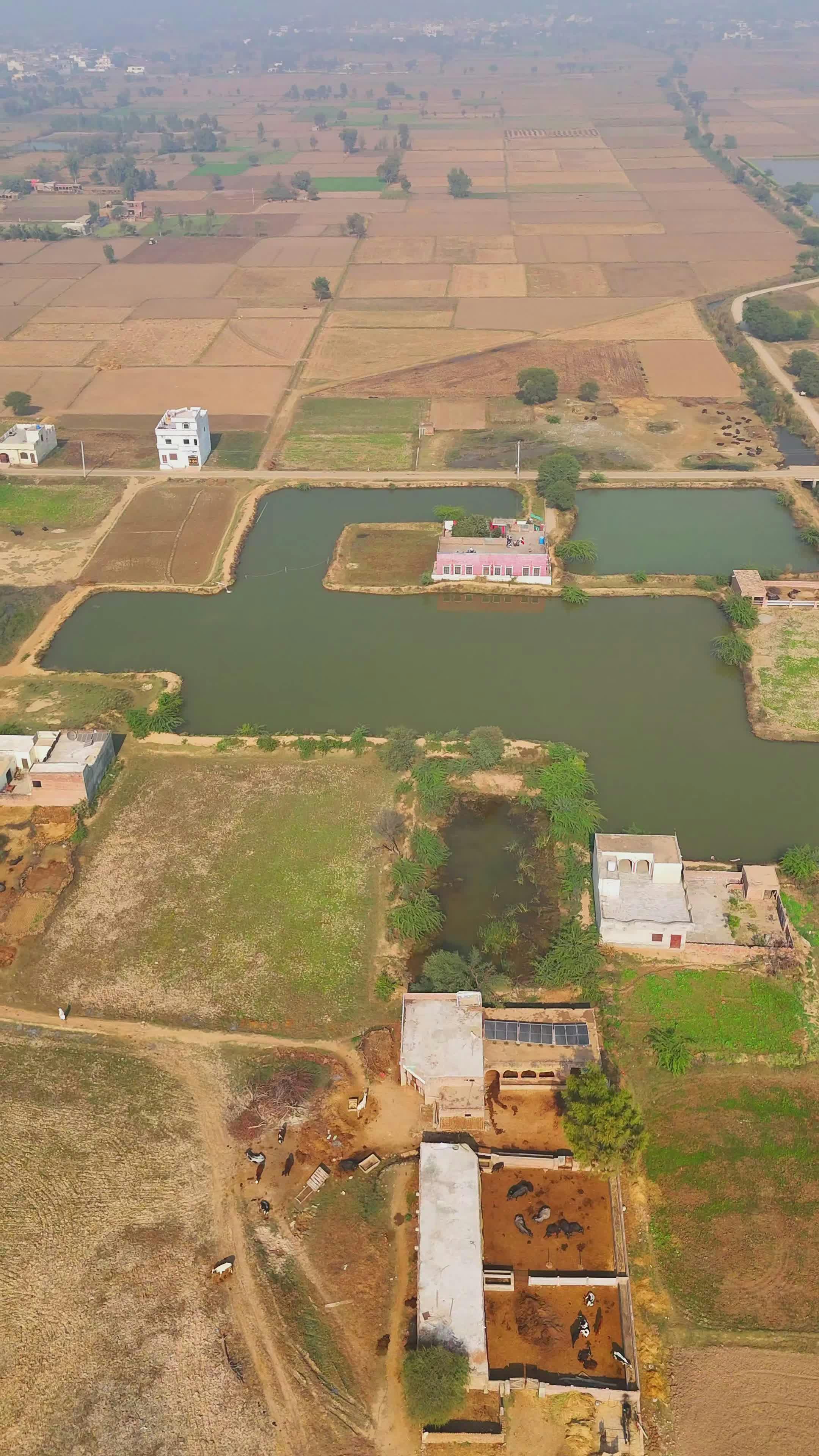 Aerial View of Urban and Rural Landscapes Free Stock Video Footage ...