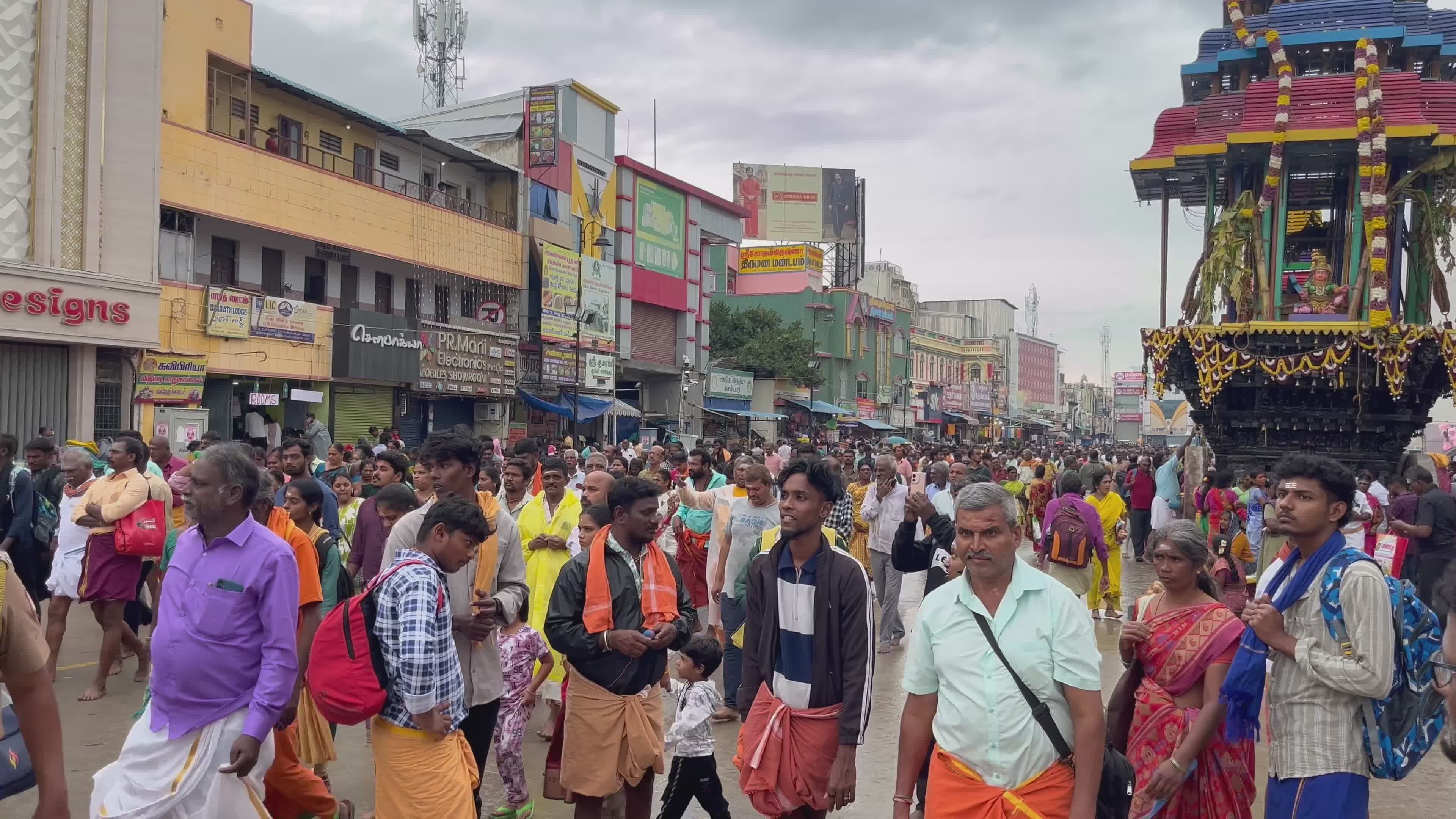 Colorful Hindu Festival Street Parade Celebration Free Stock Video ...