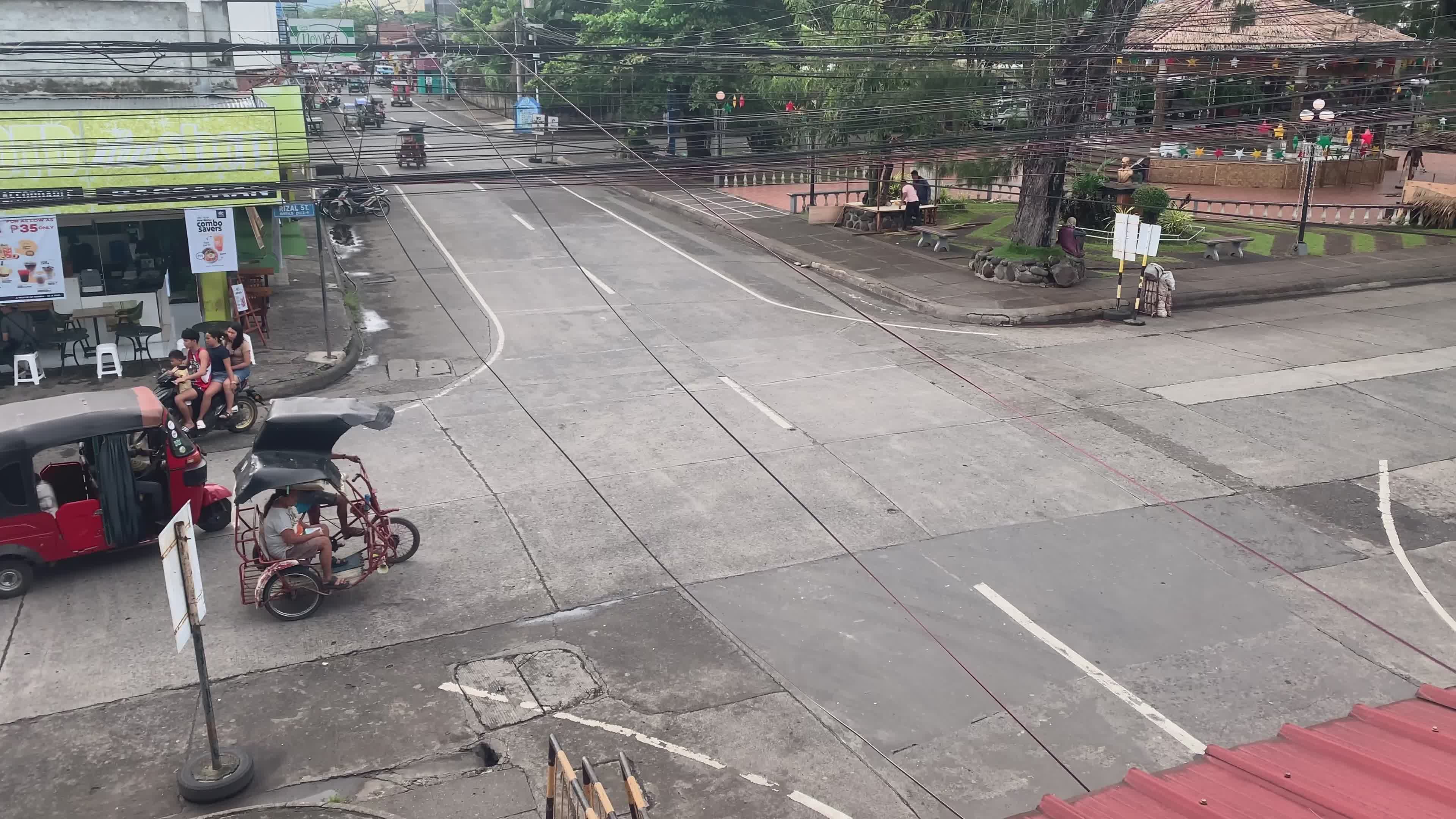 Busy City Intersection with Motorcycle Traffic Free Stock Video Footage ...