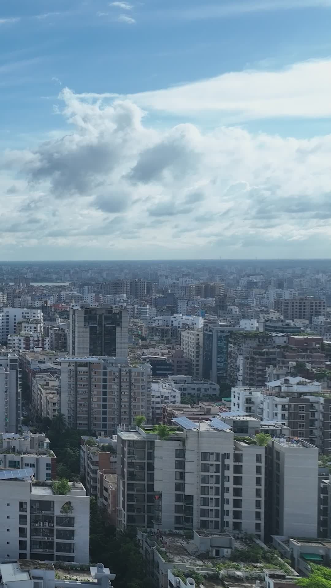 Skyline Aerial View of Dhaka Cityscape in Winter Free Stock Video ...