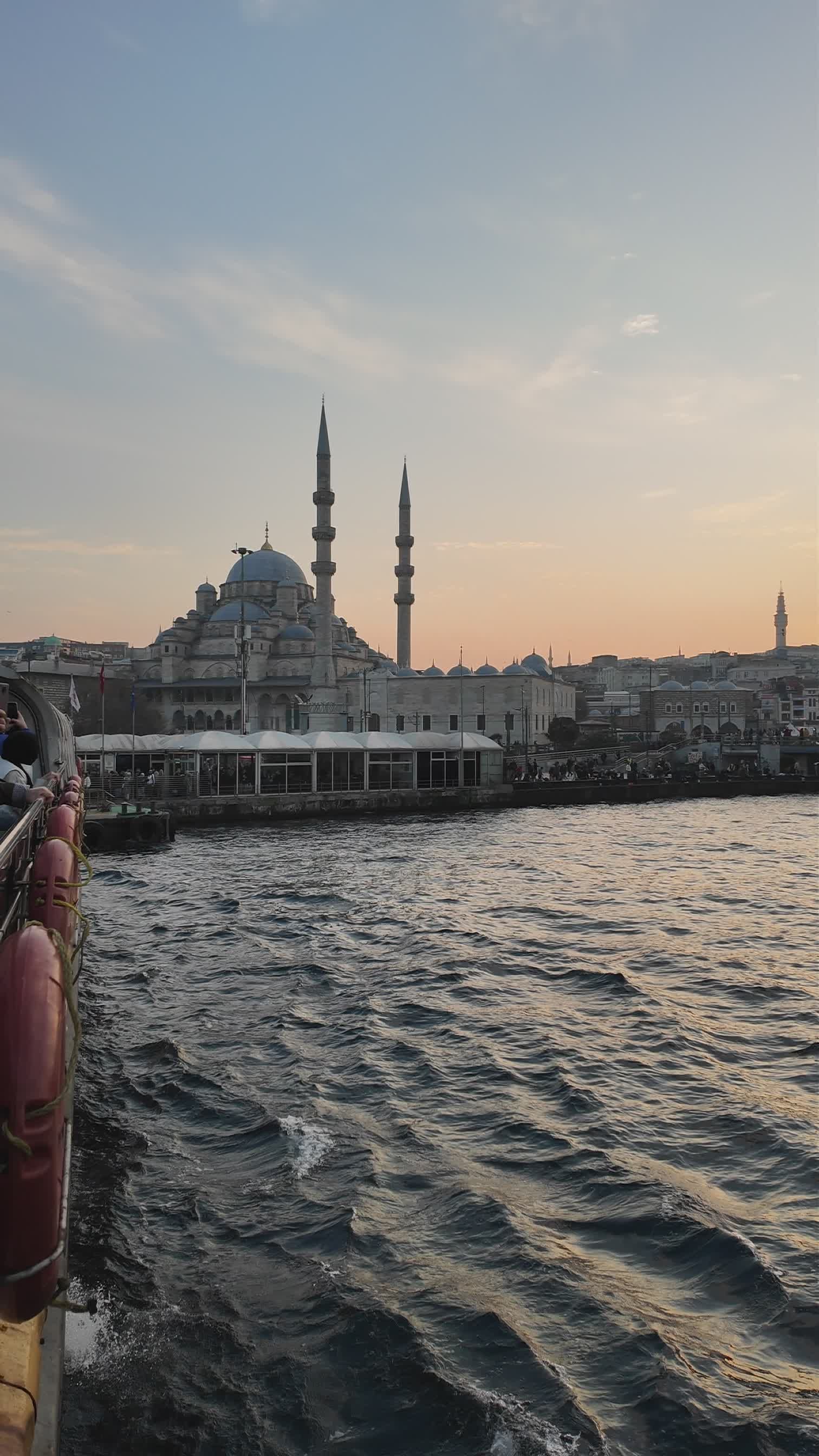 Scenic Bosphorus View with Ottoman Architecture Free Stock Video ...