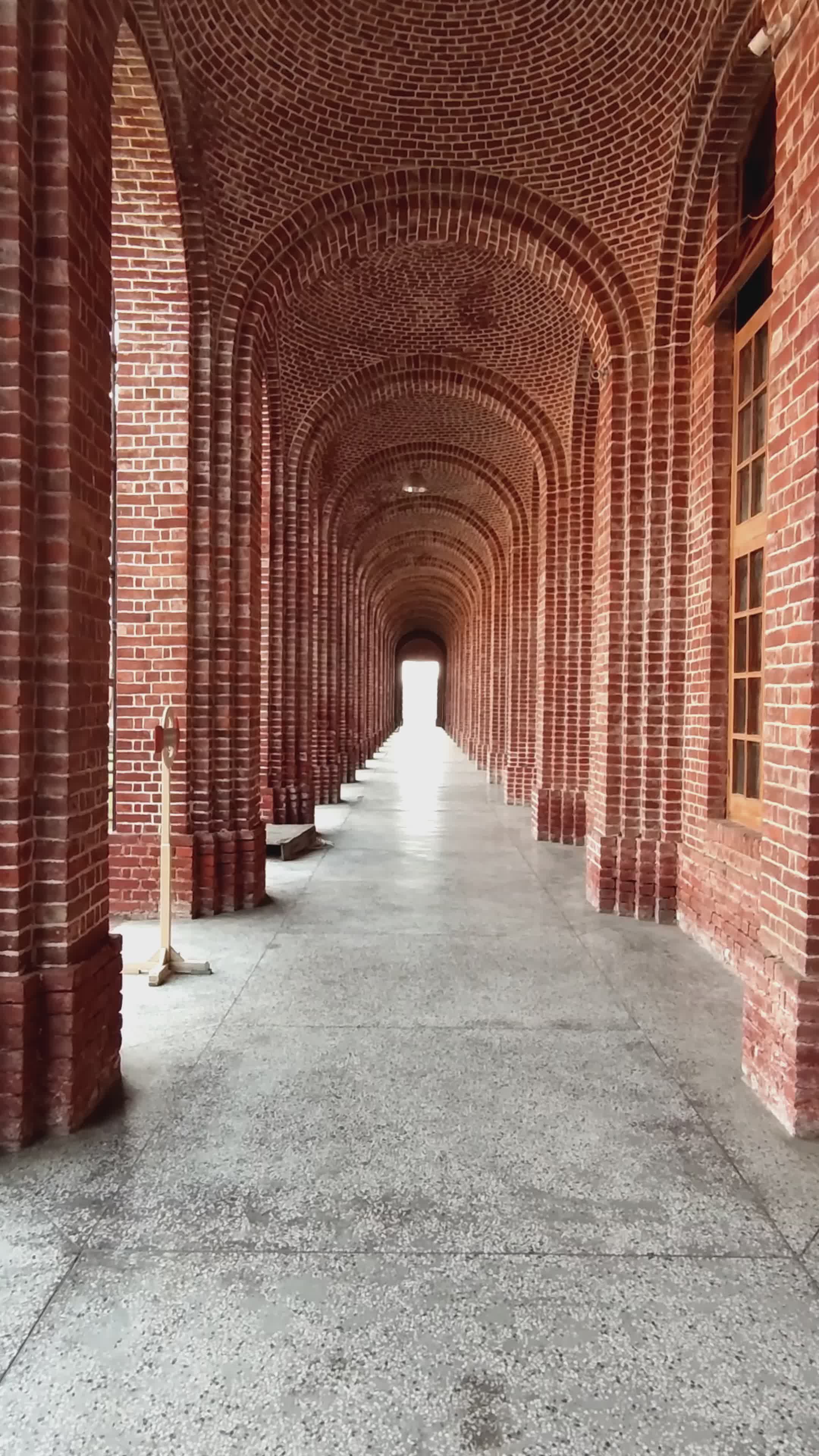 Stunning Historical Brick Archway Corridor Free Stock Video Footage ...