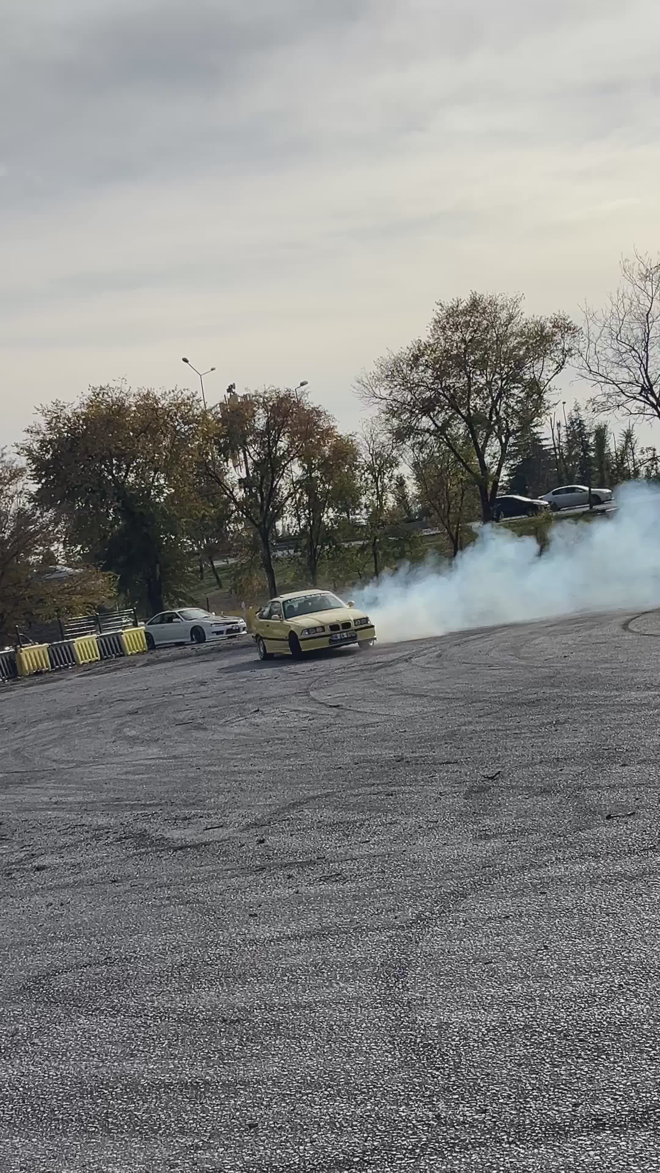 Dynamic Car Drifting in Open Parking Lot Free Stock Video Footage ...