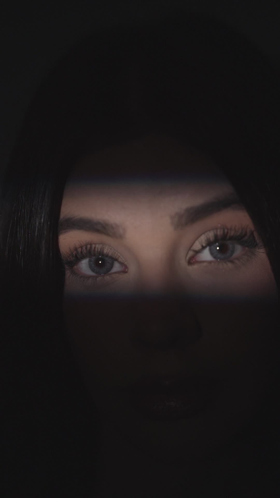 Dramatic Close-Up with Shadow Lighting Free Stock Video Footage ...