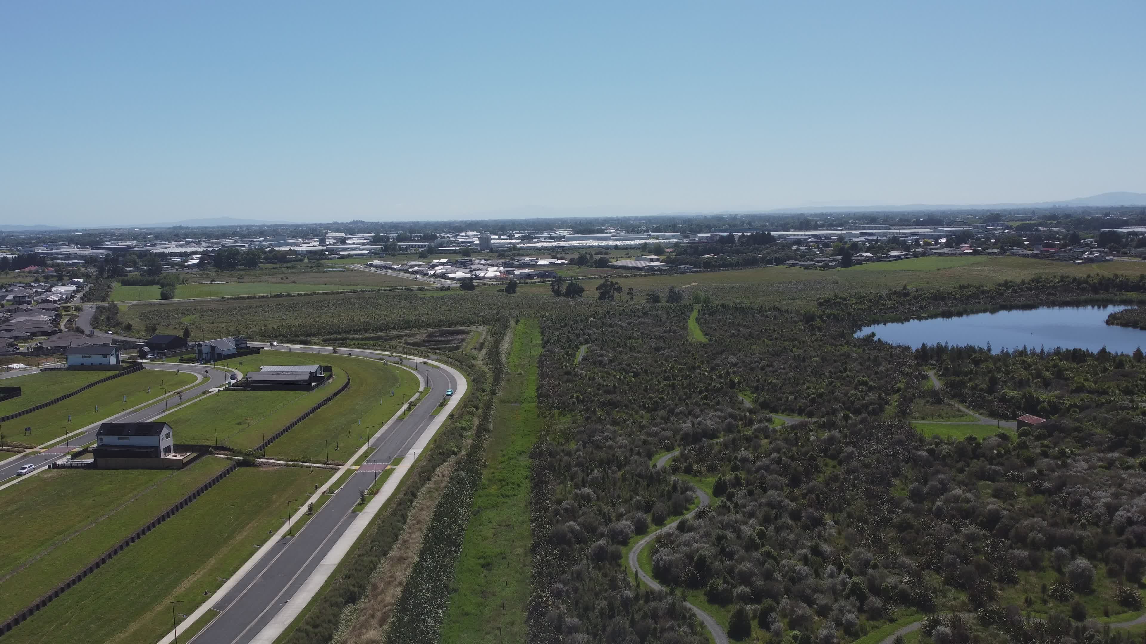 Scenic Aerial View of Hamilton Countryside Free Stock Video Footage ...