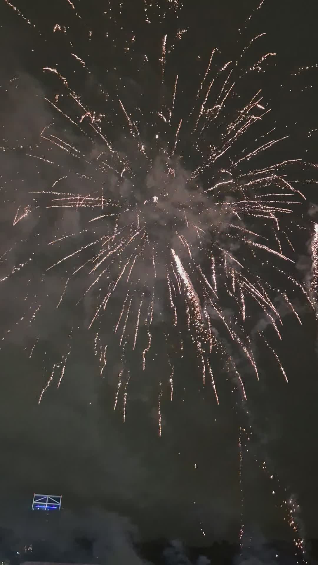 Dynamic Fireworks Display Captured at Night Free Stock Video Footage ...