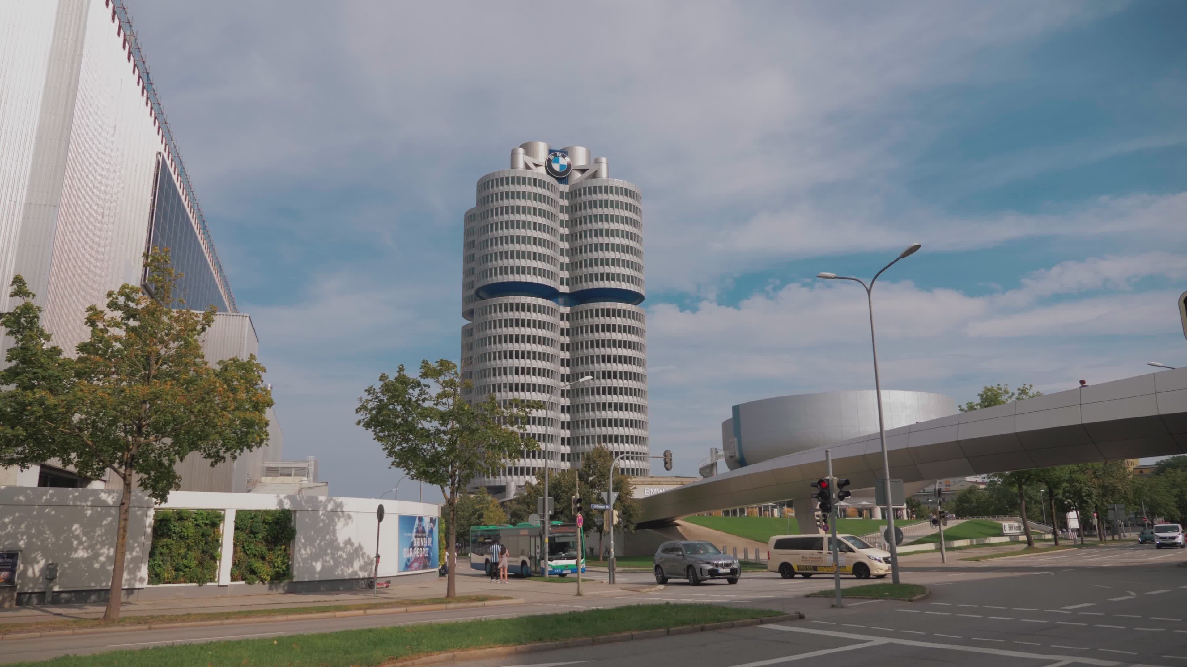 Iconic BMW Headquarters in Munich Free Stock Video Footage, Royalty ...