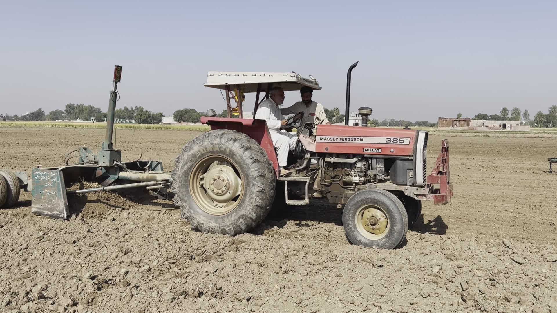 Tractor Preparing Field with Precision Leveling Free Stock Video ...