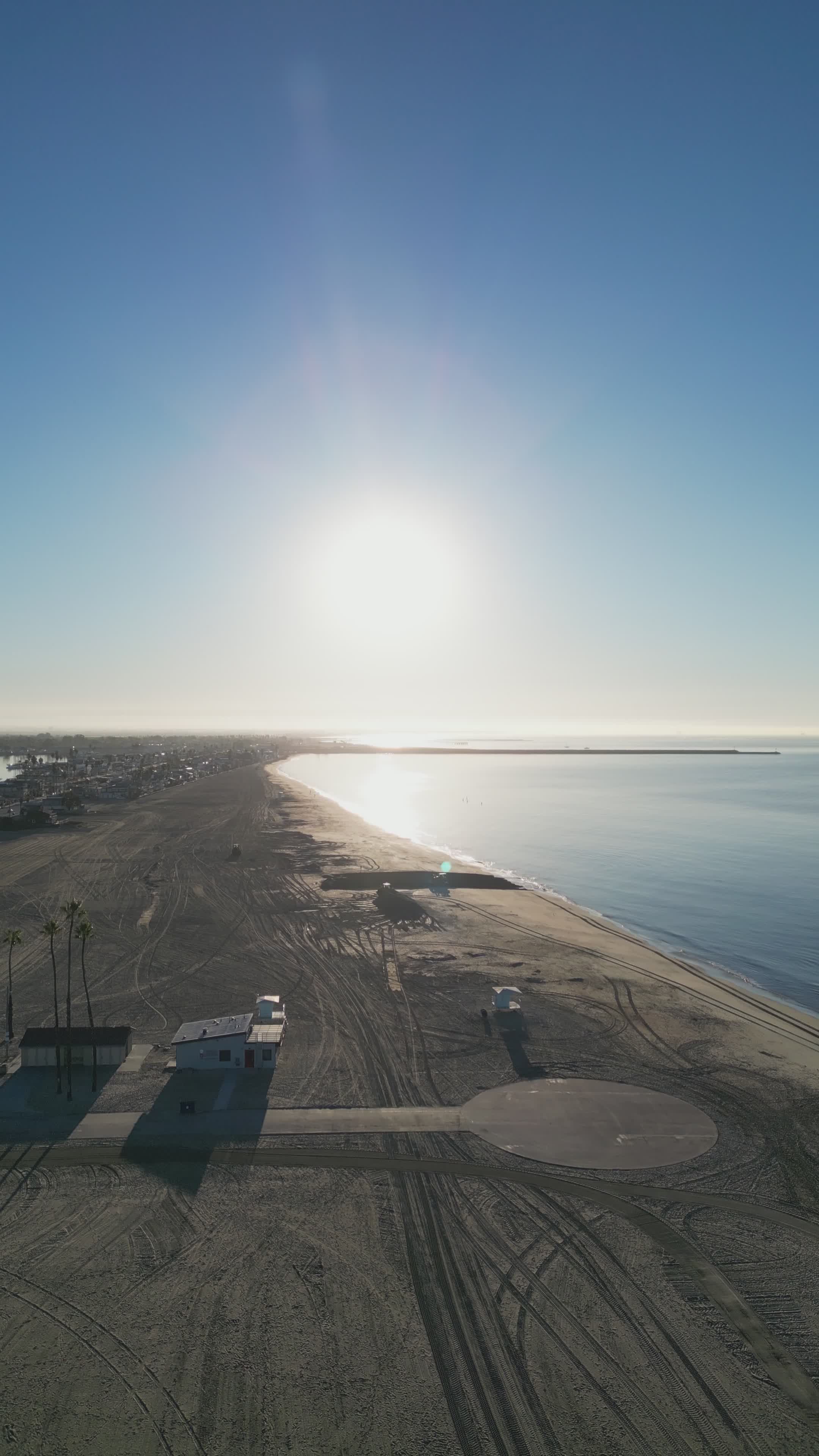 Stunning Aerial View of Southern California Beach Free Stock Video ...