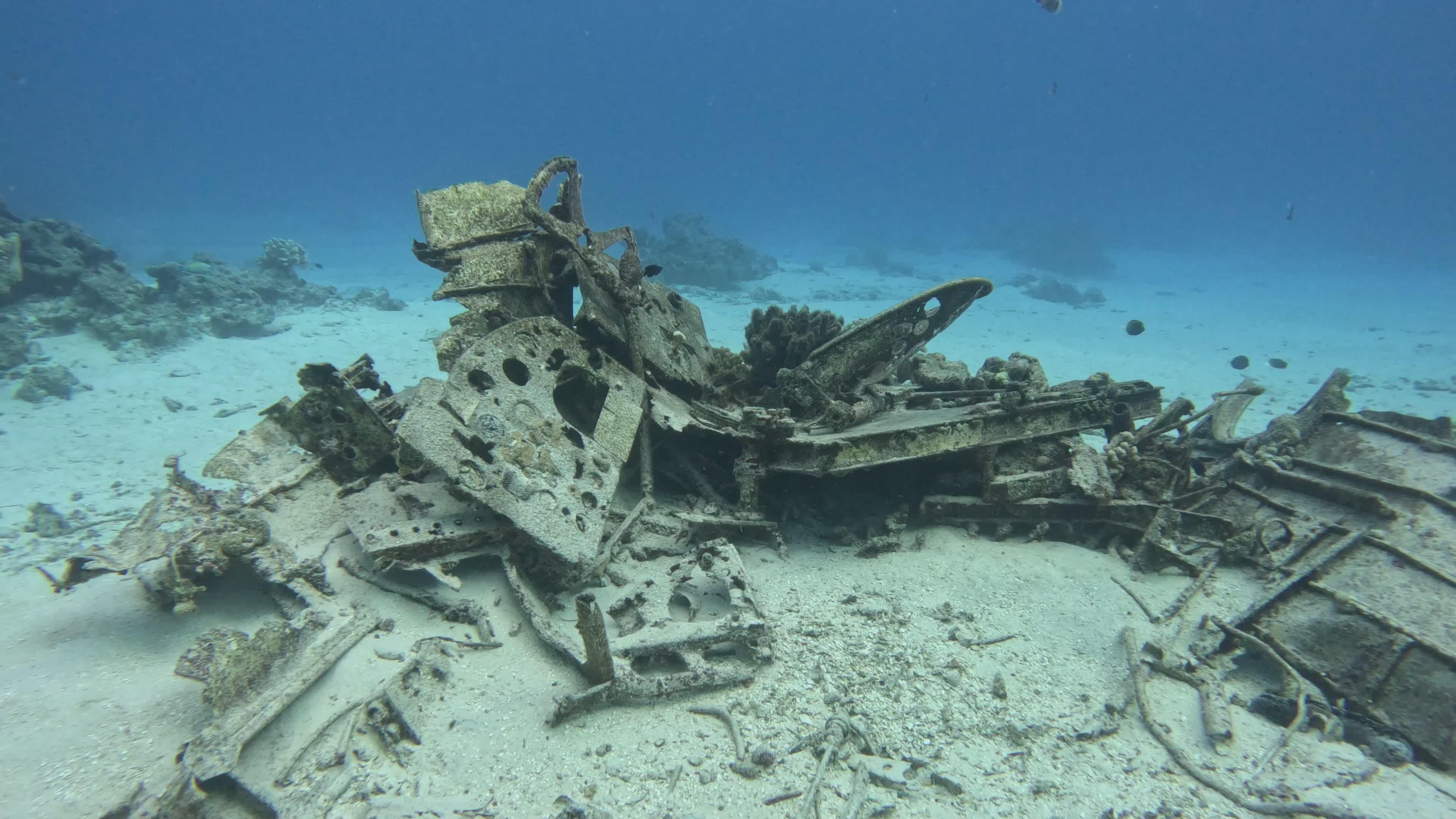 Explore Majestic Underwater Shipwreck Free Stock Video Footage, Royalty ...