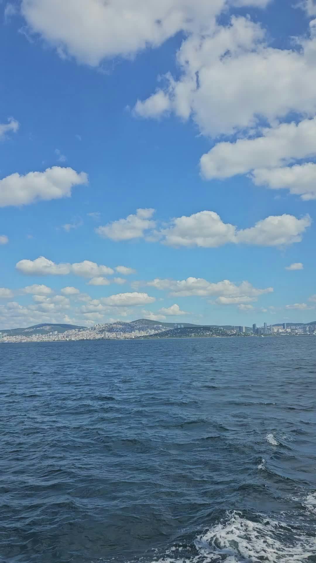 Serene Ocean Waves Under Blue Sky Free Stock Video Footage, Royalty ...