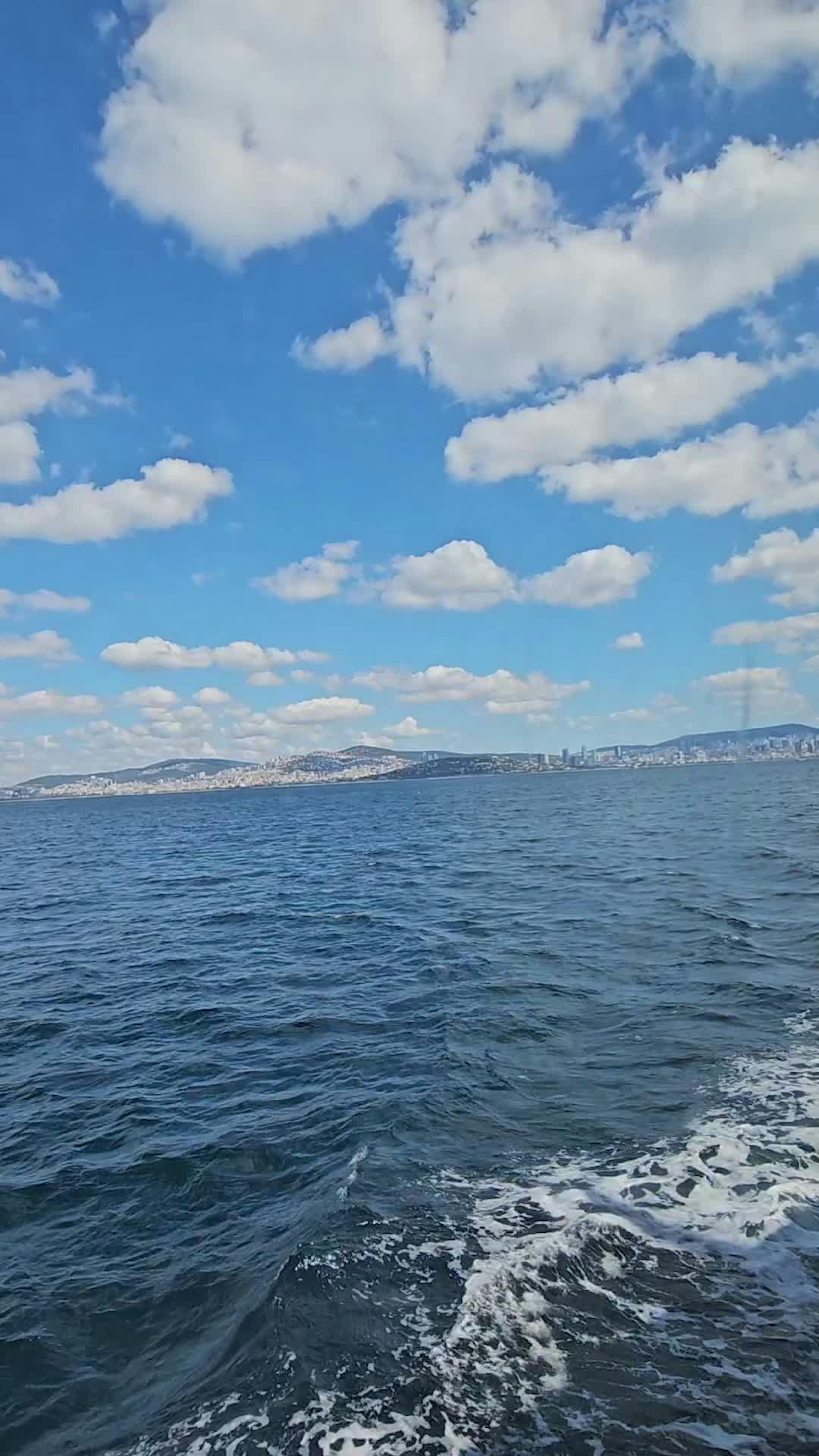 Serene Ocean Waves Under Blue Sky Free Stock Video Footage, Royalty ...