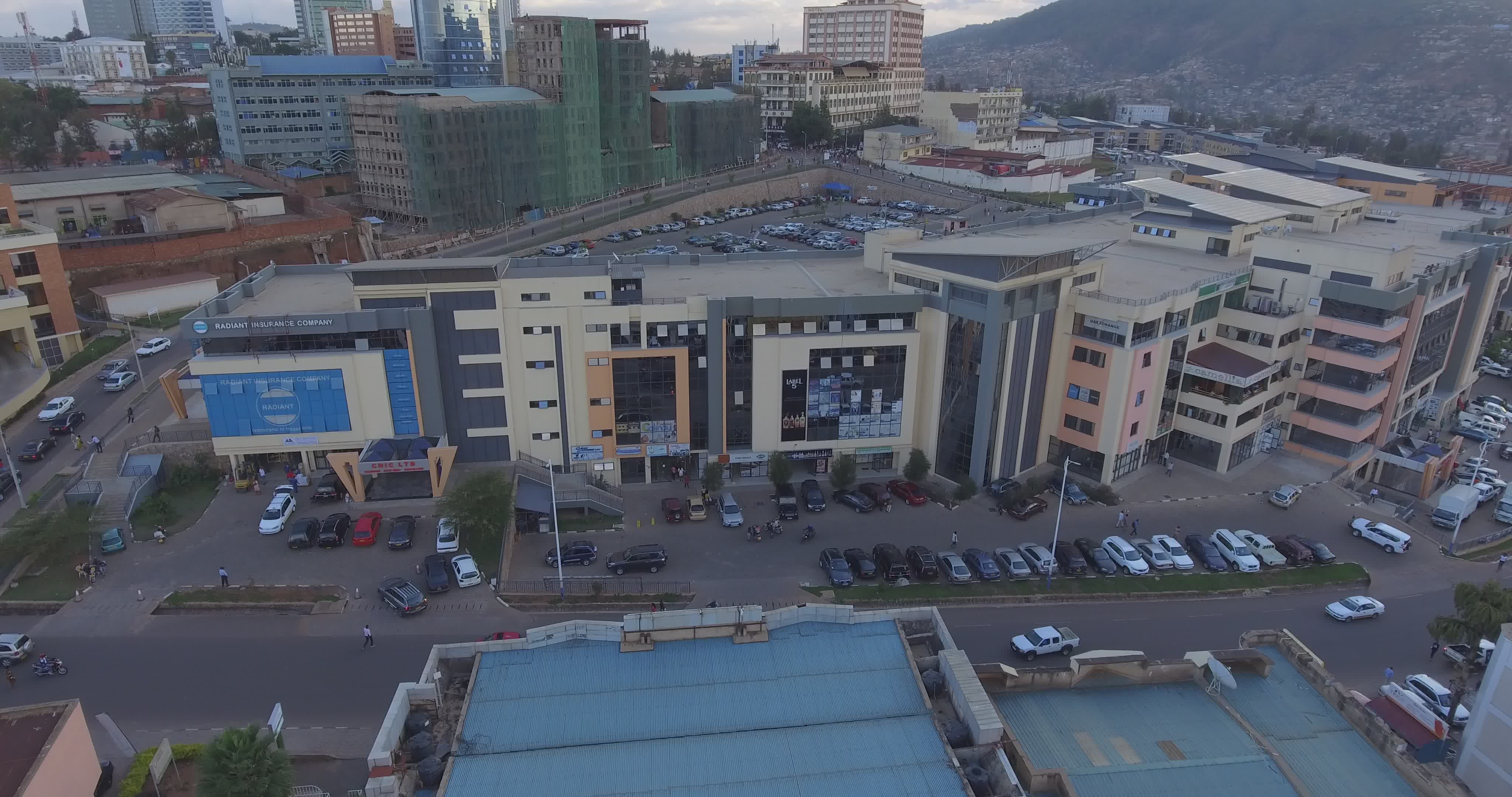 Aerial View of Kigali Cityscape from Above Free Stock Video Footage ...