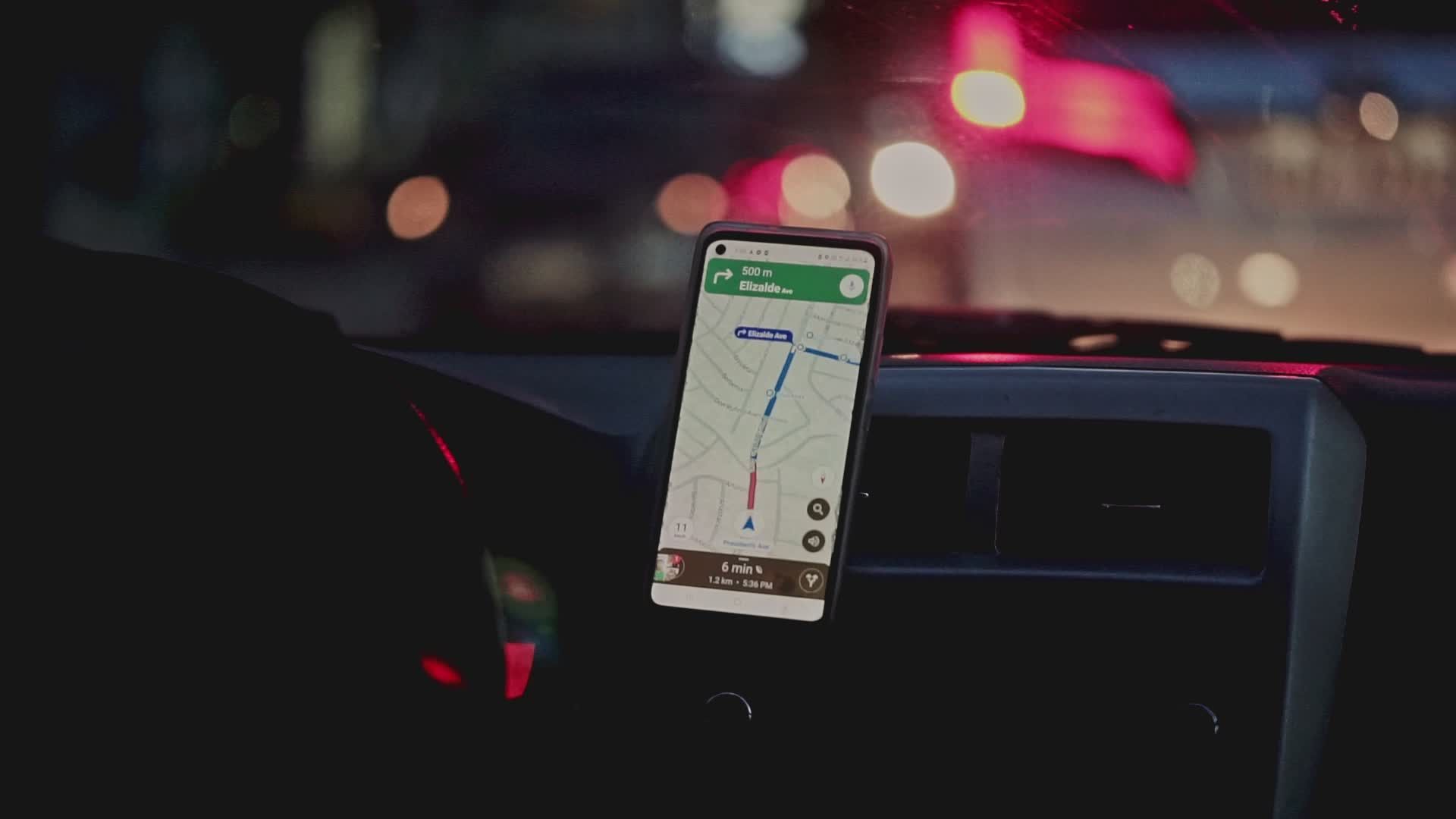 GPS Navigation at Night in a Car Free Stock Video Footage, Royalty-Free ...