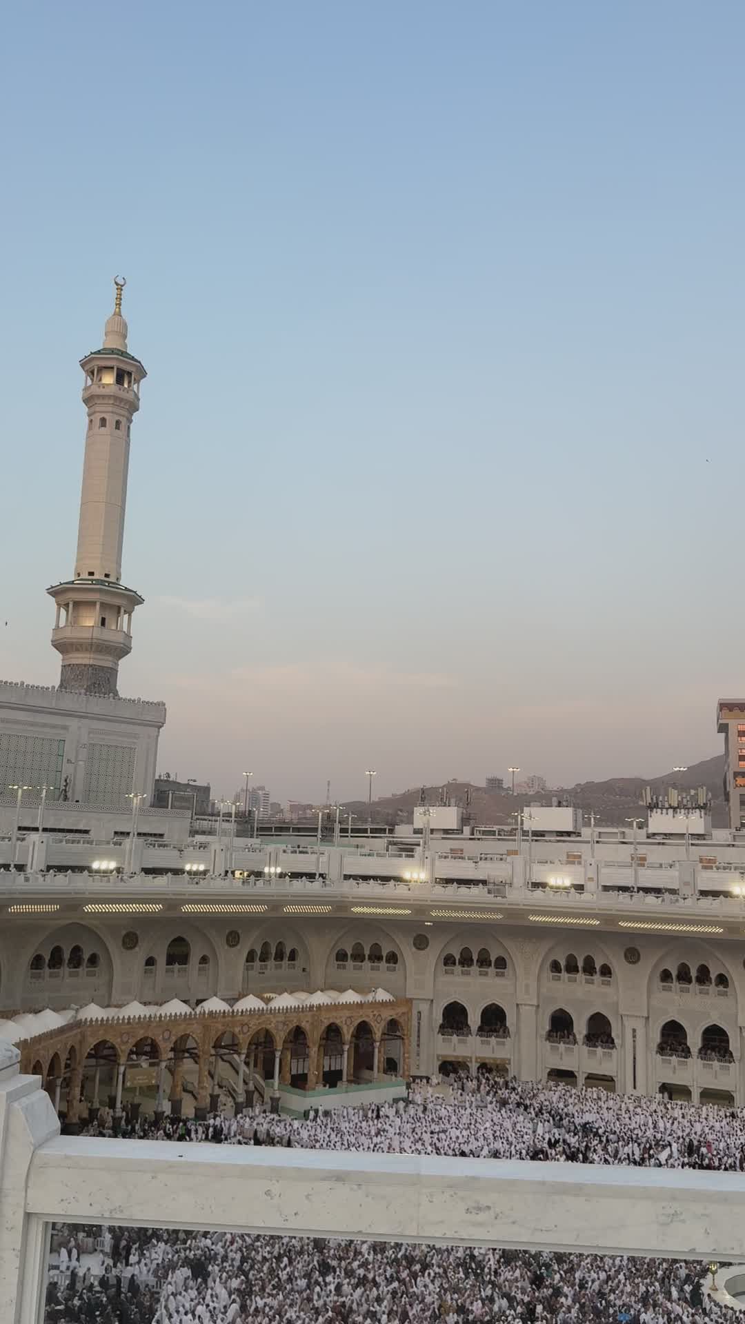 Aerial View of Pilgrims at the Kaaba, Mecca Free Stock Video Footage ...