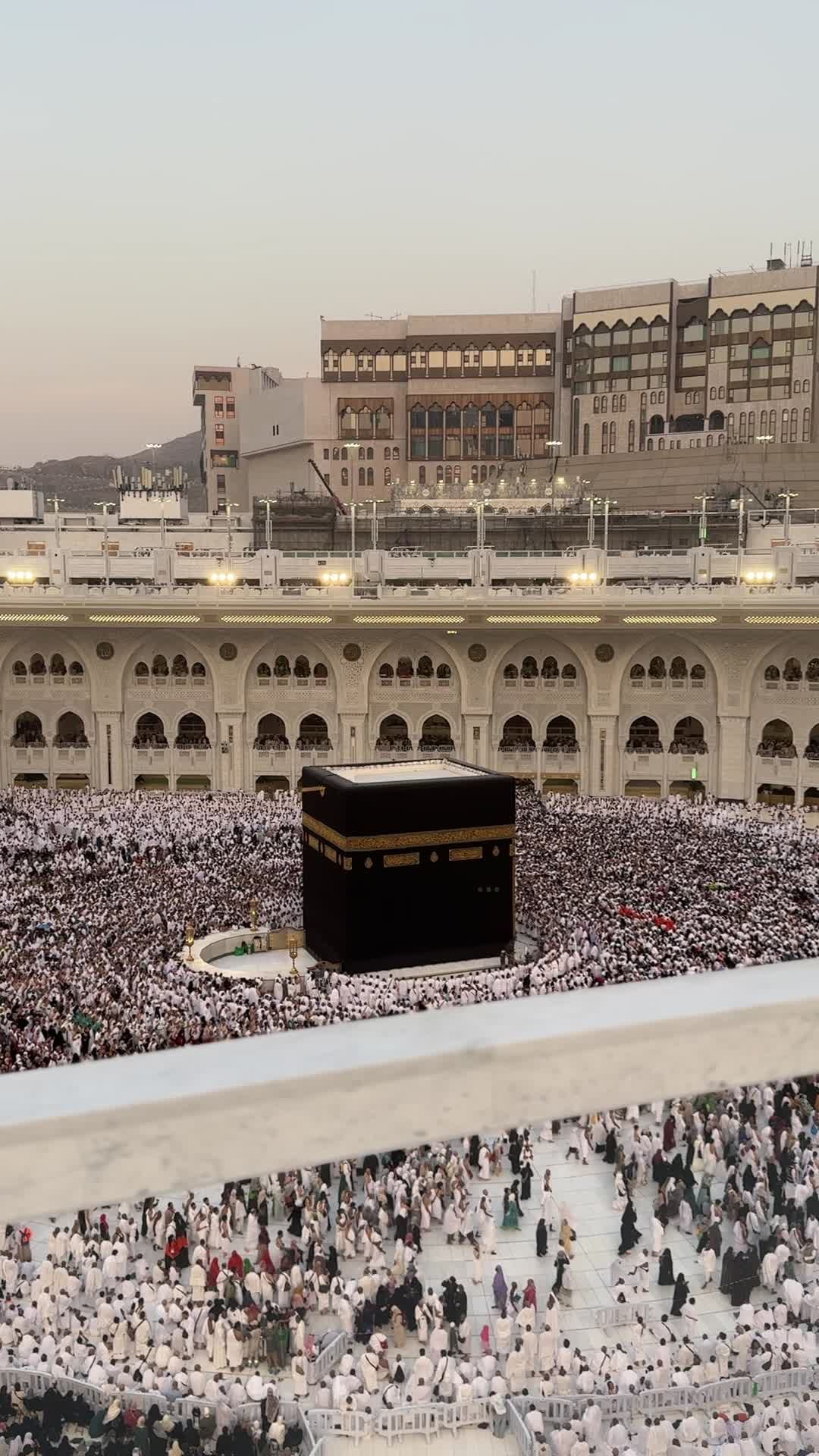 Aerial View of Kaaba in Mecca, Saudi Arabia Free Stock Video Footage ...