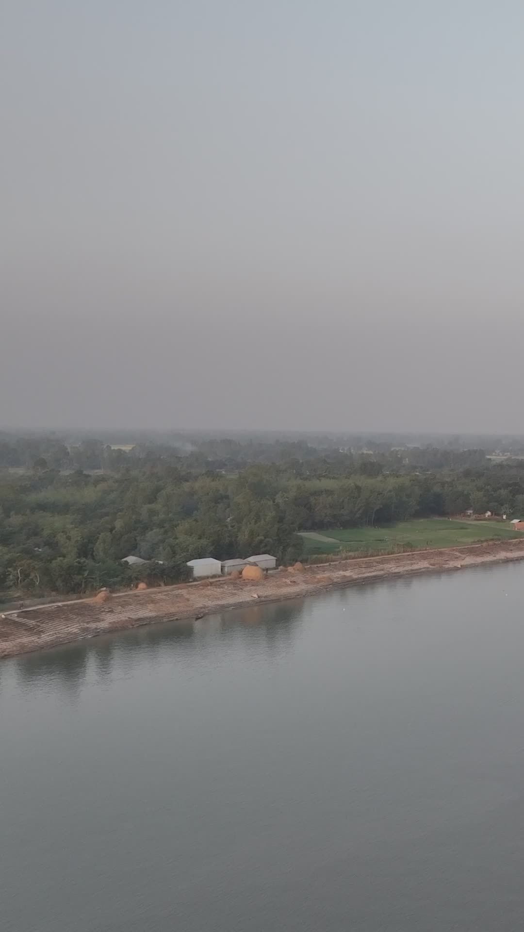 Aerial Drone View of Jamuna River Landscapes Free Stock Video Footage ...
