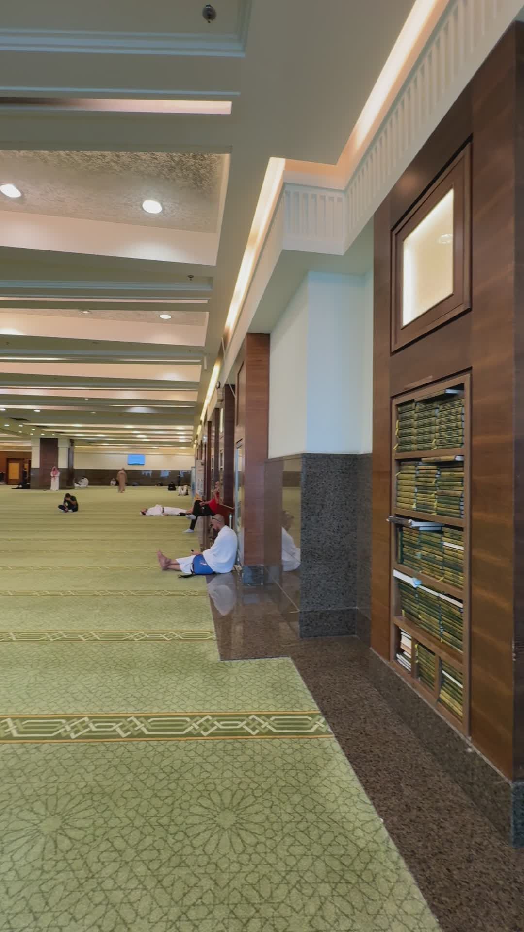 Spacious Indoor Prayer Area in Mosque Free Stock Video Footage, Royalty ...