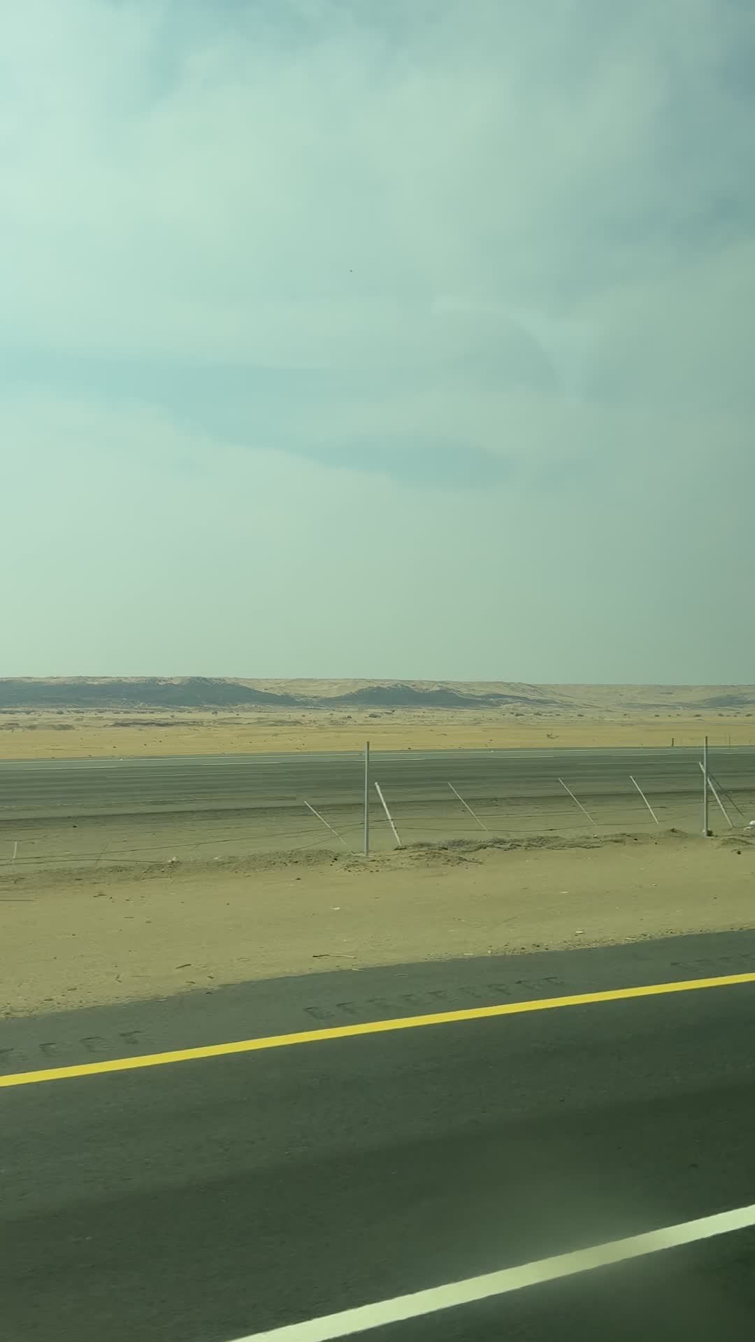 Driving Through Saudi Arabian Desert Landscape Free Stock Video Footage ...
