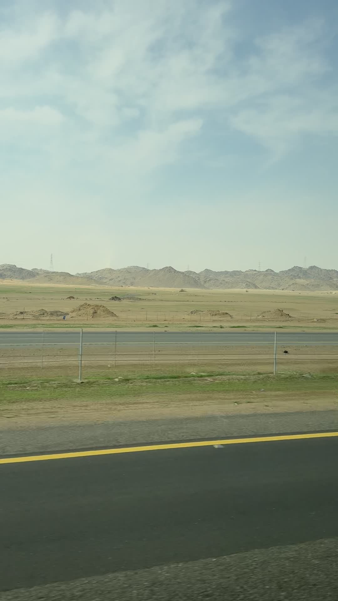Drive Through Saudi Arabian Desert Landscape Free Stock Video Footage ...