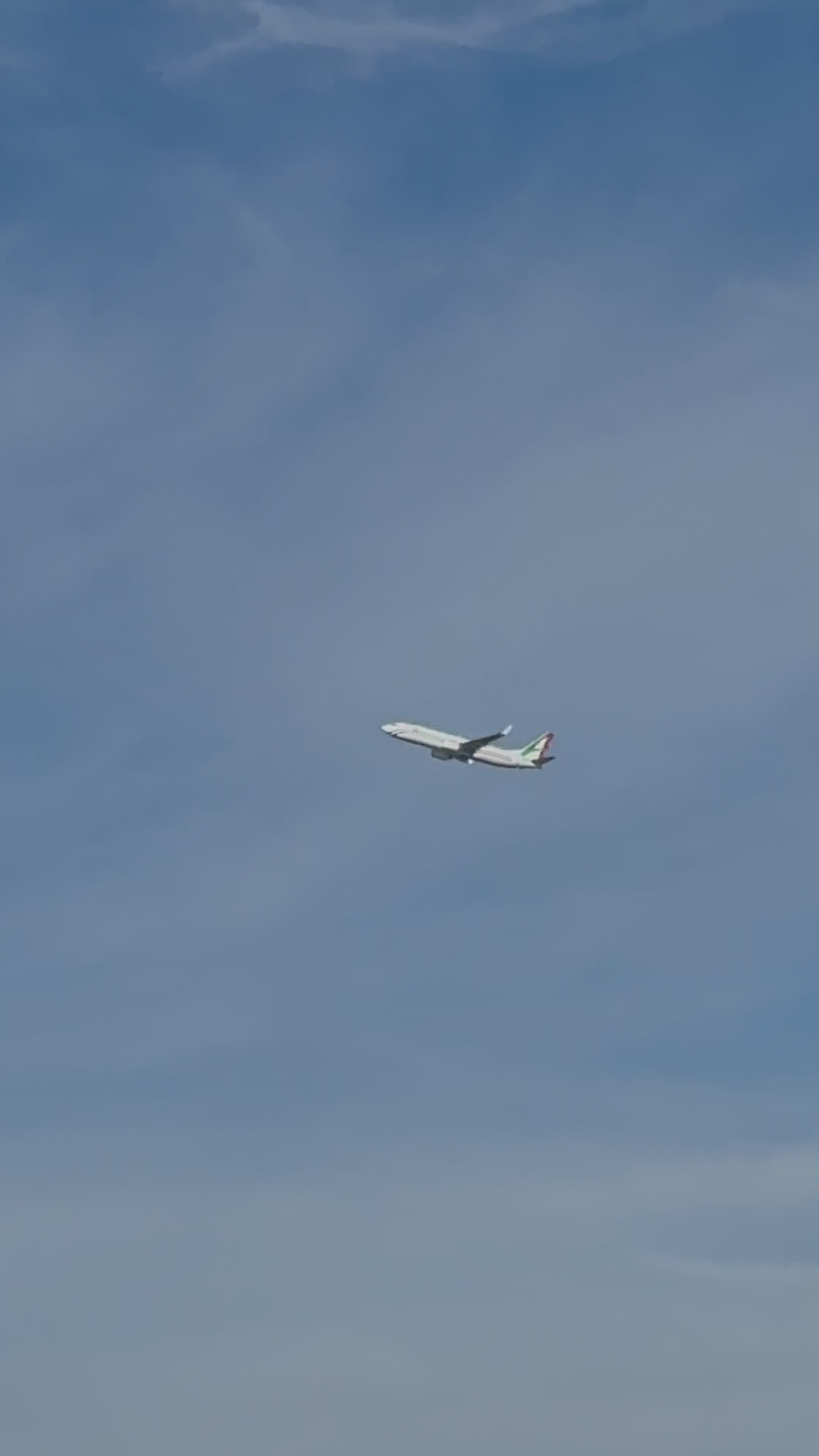 Airplane Flying High in Clear Blue Sky Free Stock Video Footage ...