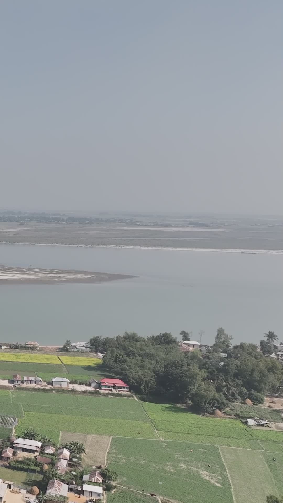 Scenic Drone View of River and Landscape Free Stock Video Footage ...