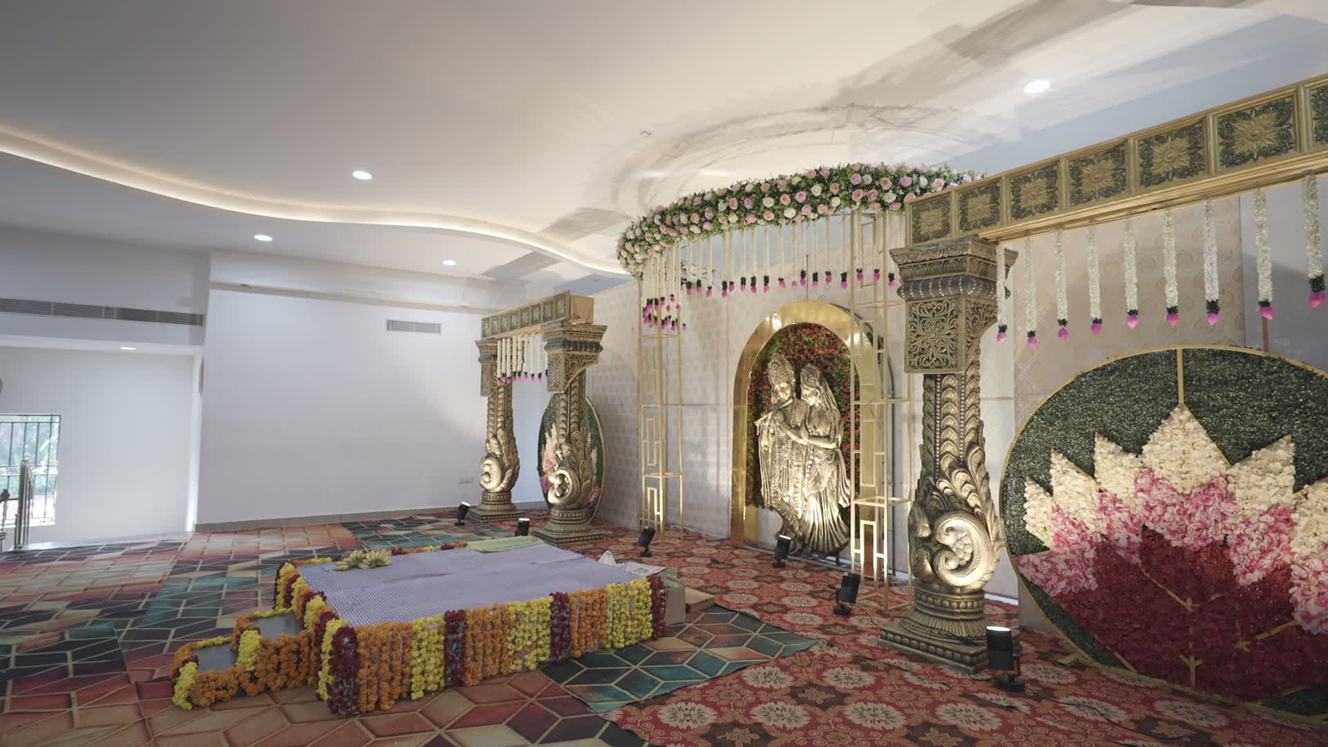 Stunning South Indian Wedding Stage Setup Free Stock Video Footage ...