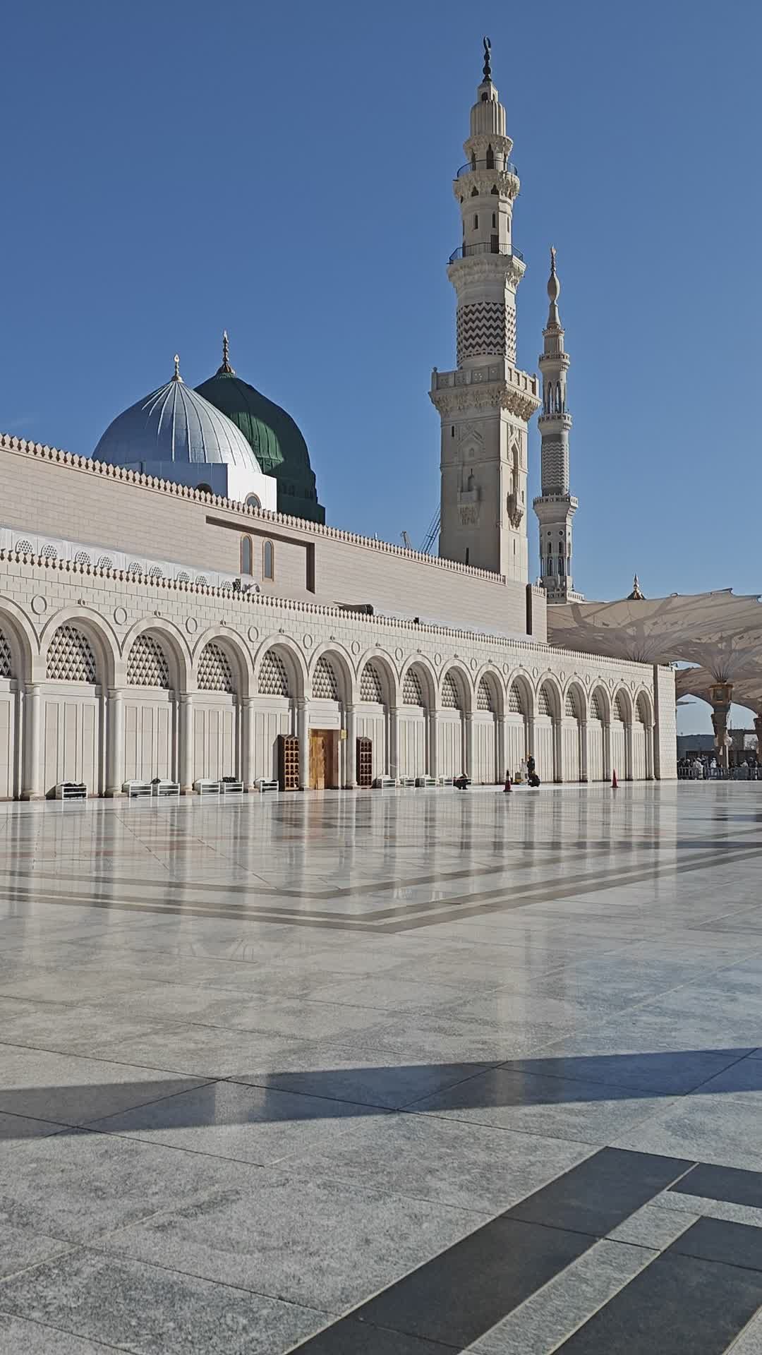 Stunning Architecture of Medina Mosque Free Stock Video Footage ...