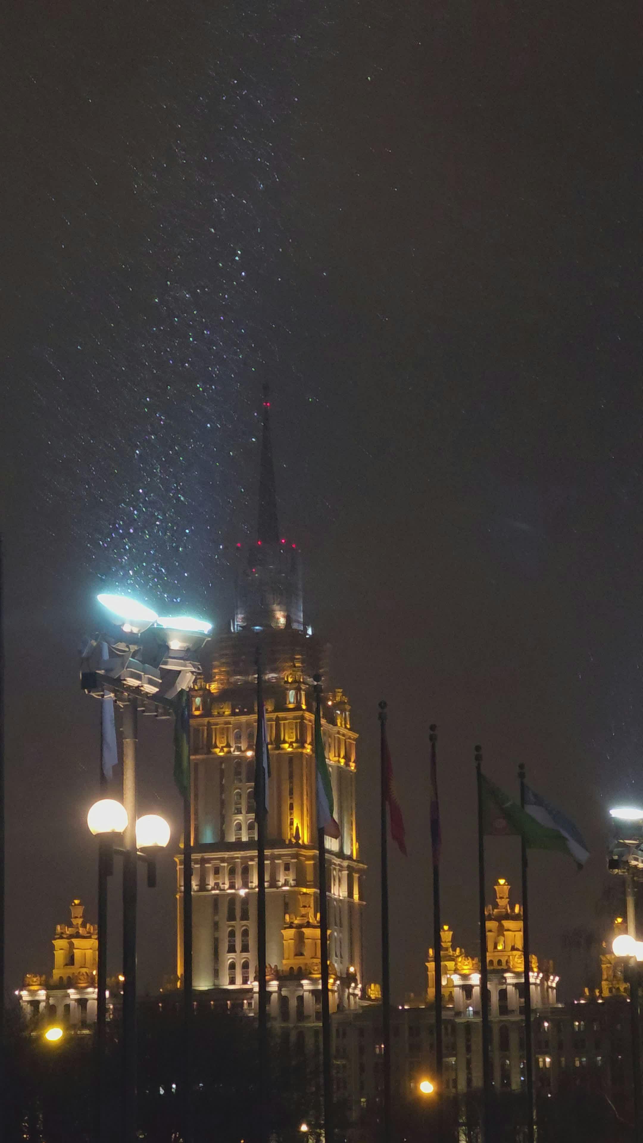 Majestic Night View of Illuminated Building Free Stock Video Footage ...