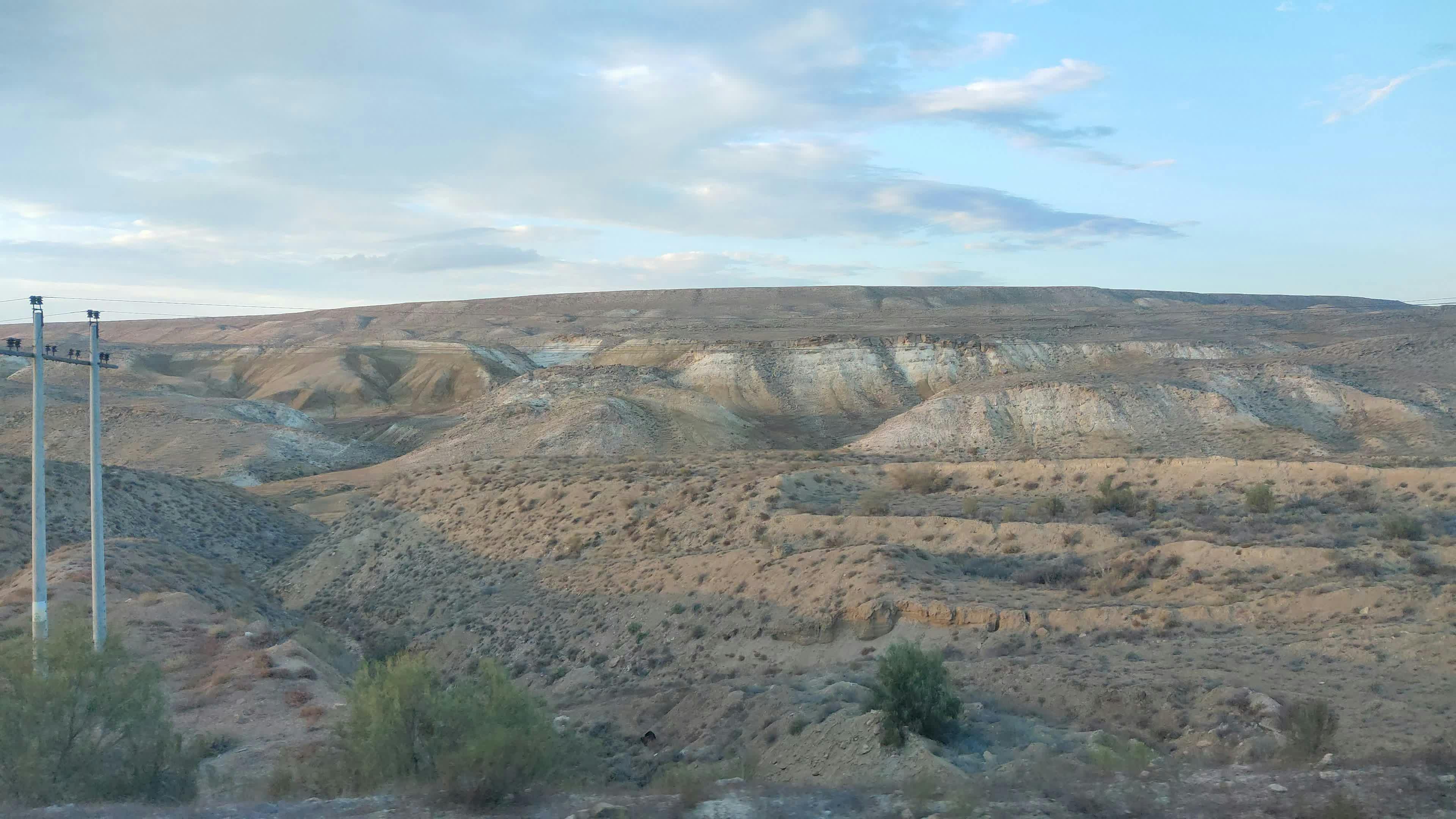 Scenic Desert Landscape Under Soft Daylight Free Stock Video Footage ...