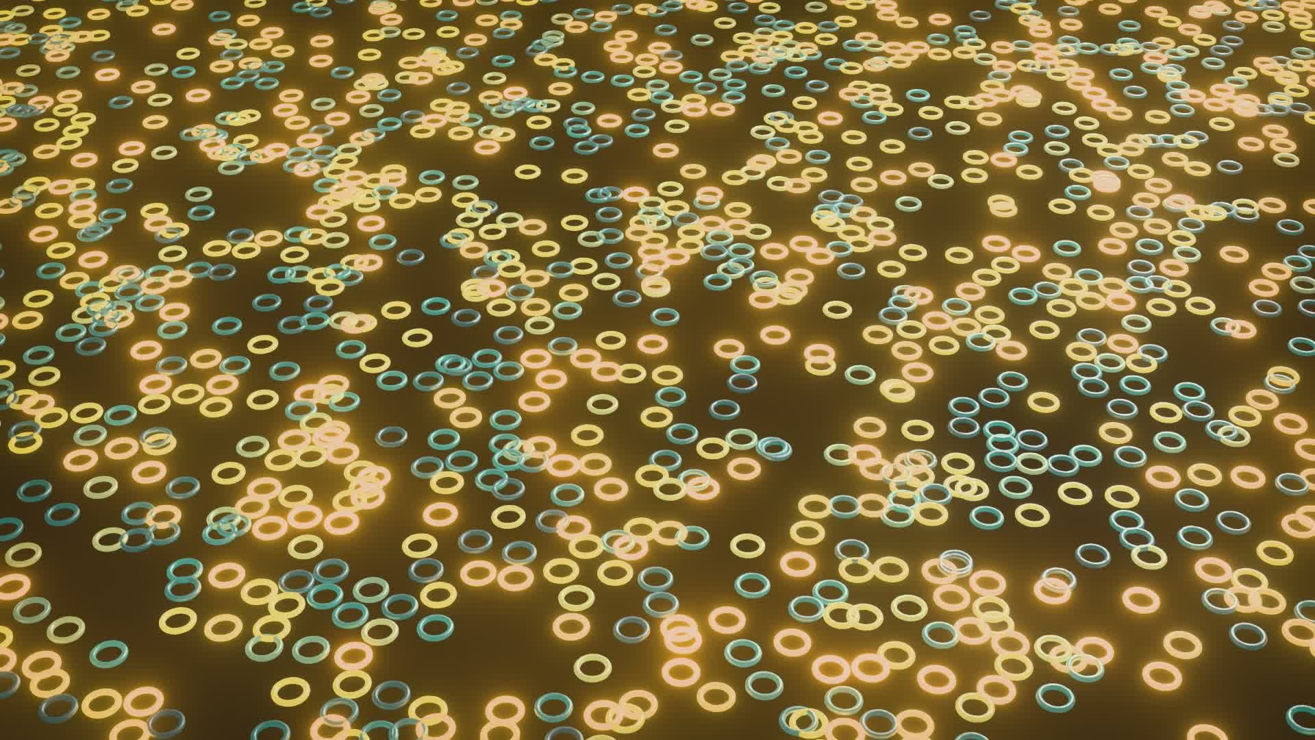 Colorful Circular Light Patterns on Black Surface Free Stock Video ...