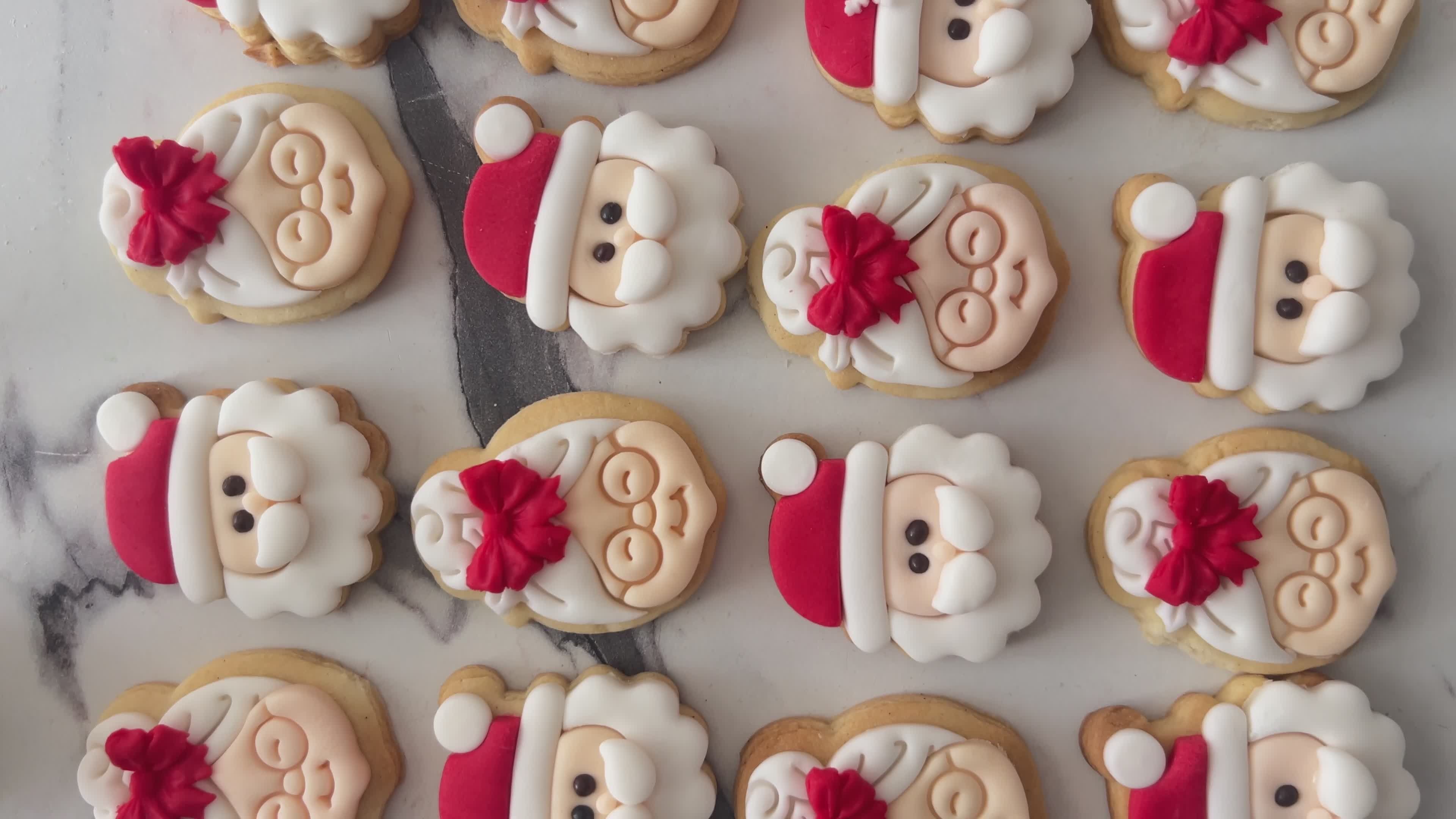 Festive Santa Claus Christmas Cookies Free Stock Video Footage, Royalty ...