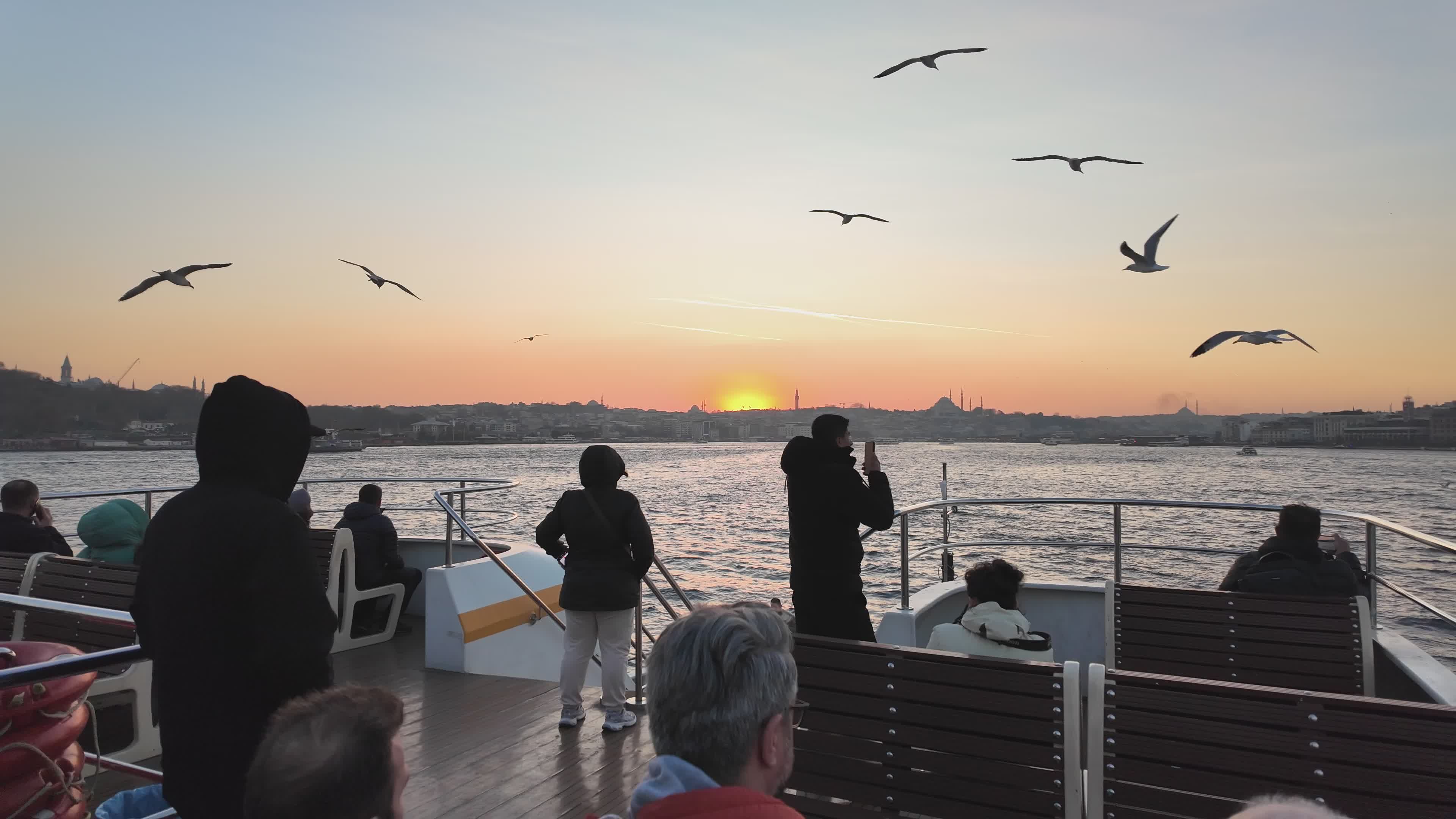 Sunset Boat Ride on Scenic Waterfront Free Stock Video Footage, Royalty ...