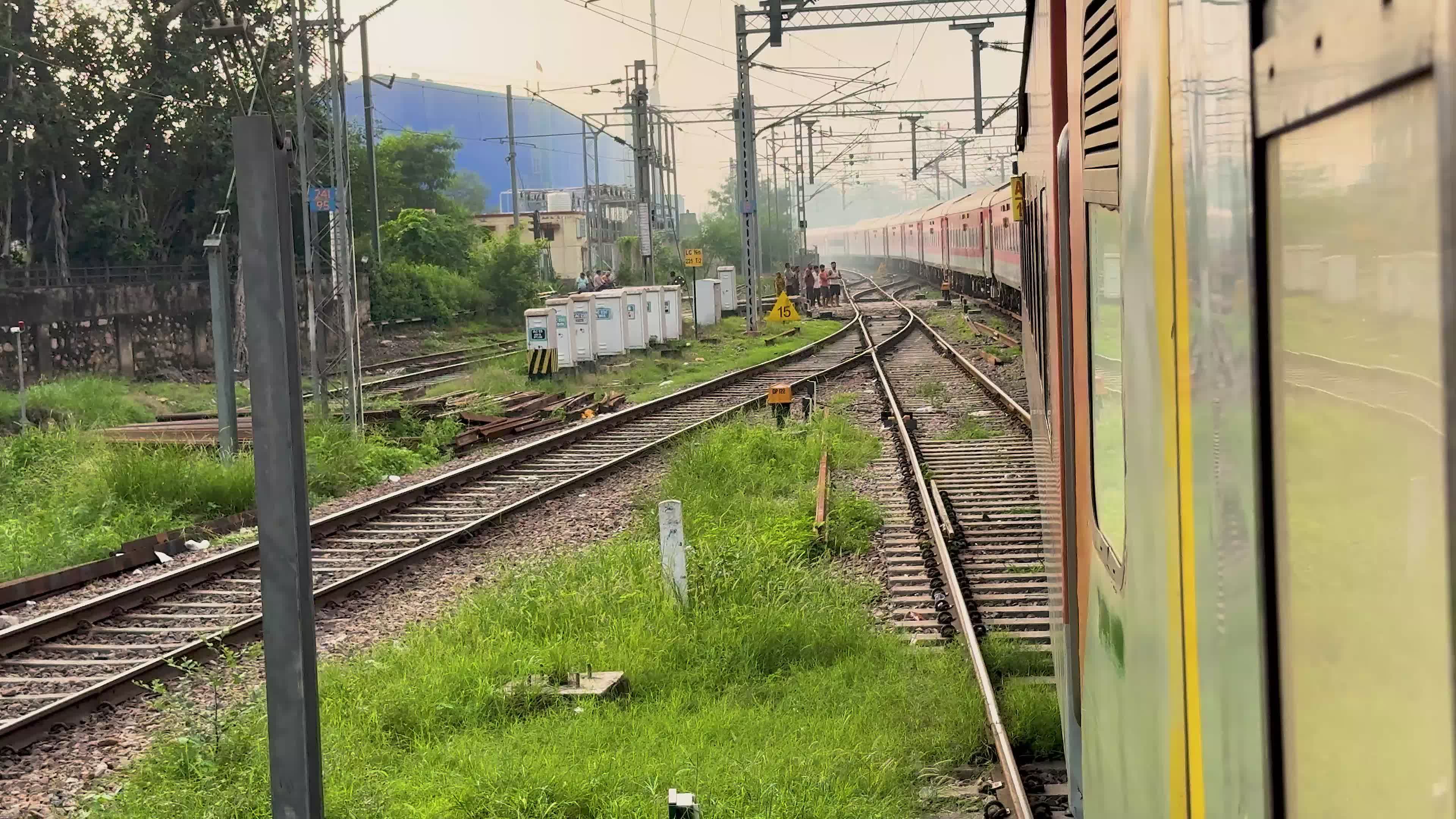 Scenic Journey on Indian Railway Tracks Free Stock Video Footage ...