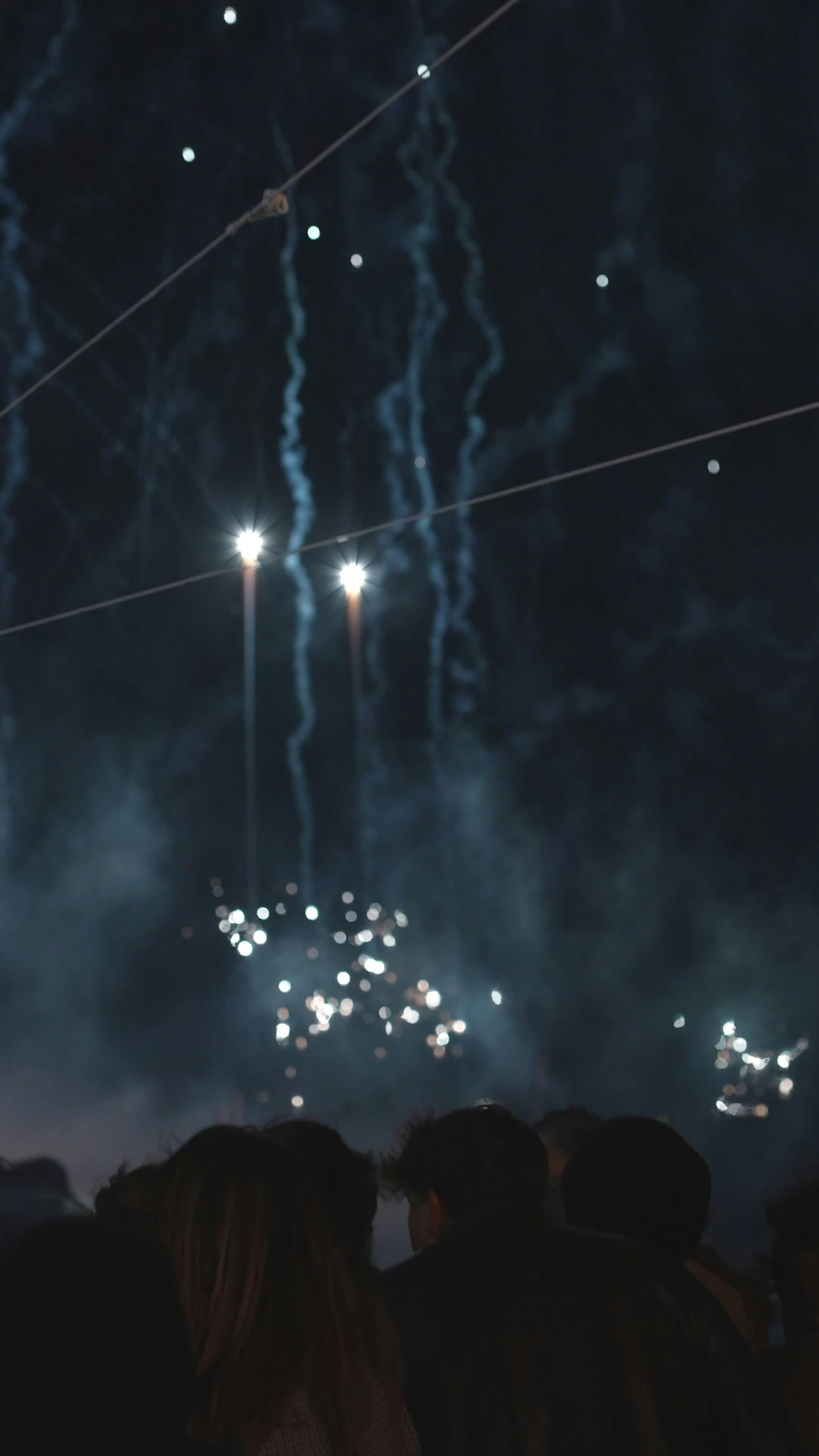 Spectacular Nighttime Firework Display Free Stock Video Footage ...