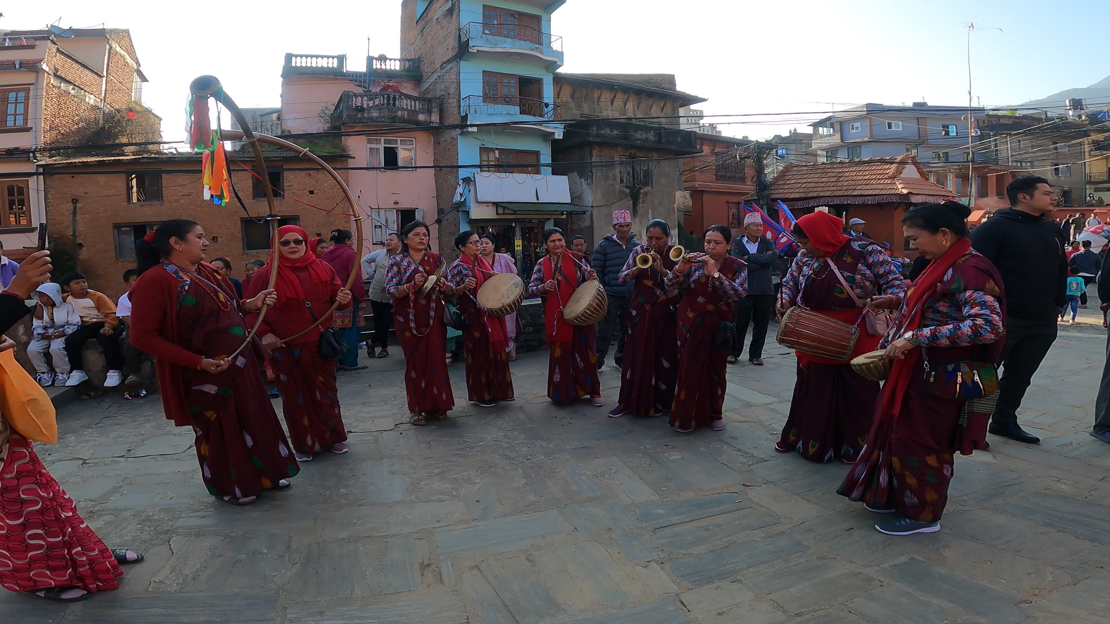 Traditional Dance Performance in Nepalese Street Free Stock Video ...