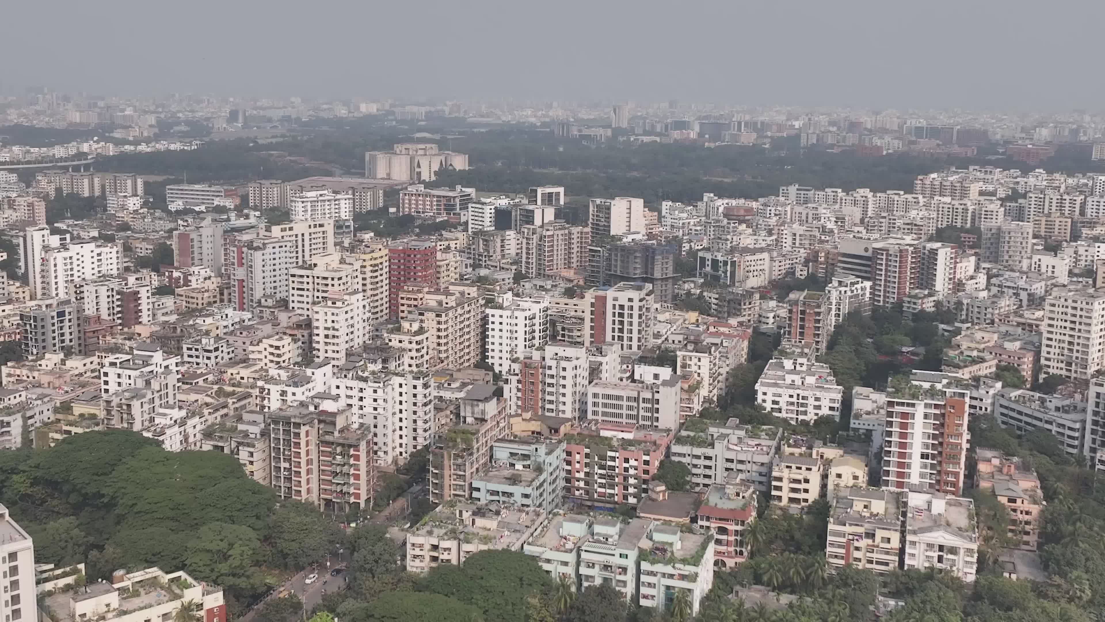 Vista Aérea De La Ciudad De Daca En Imágenes De Drones 4 K · Vídeo de ...