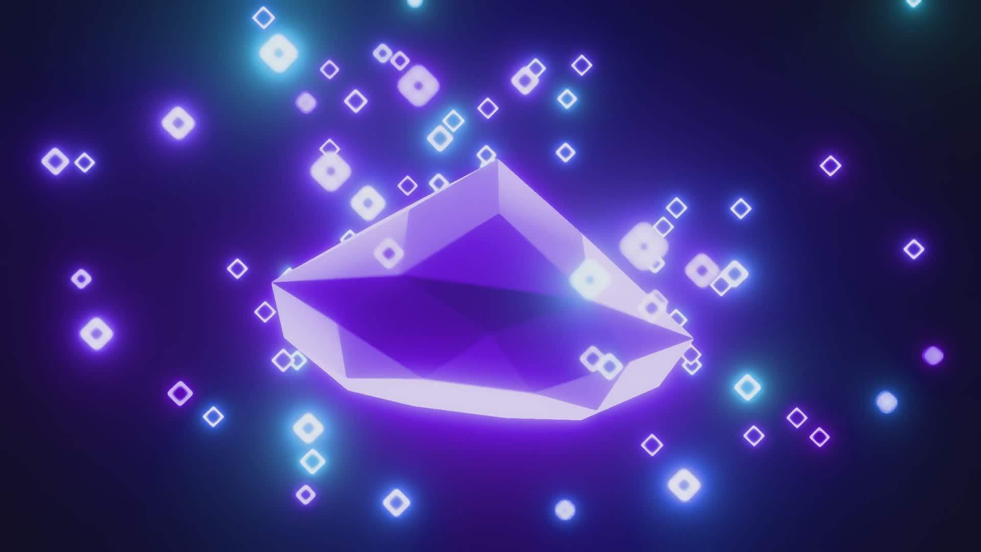 Vibrant Glowing Crystal Animation Background Free Stock Video Footage ...