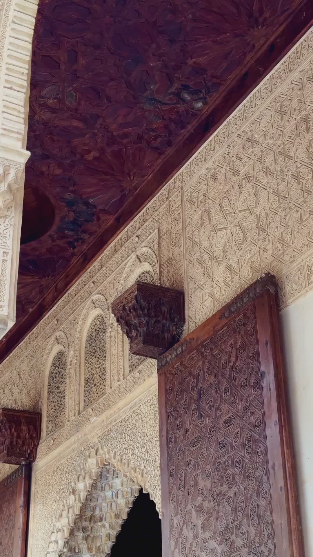 Intricate Alhambra Architecture, Granada Free Stock Video Footage ...