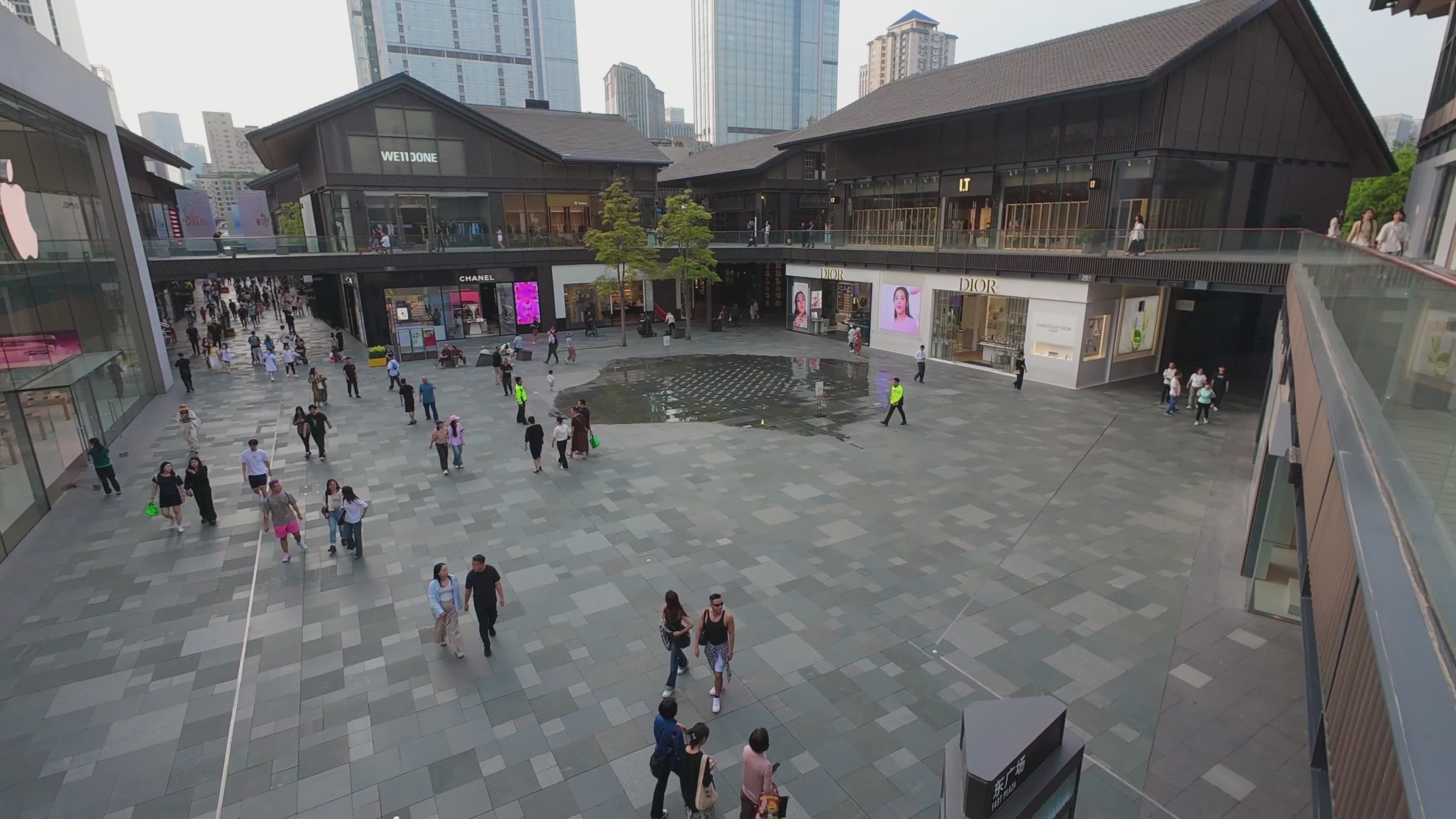 Vibrant Evening Stroll in Chengdu's Modern Streets Free Stock Video ...