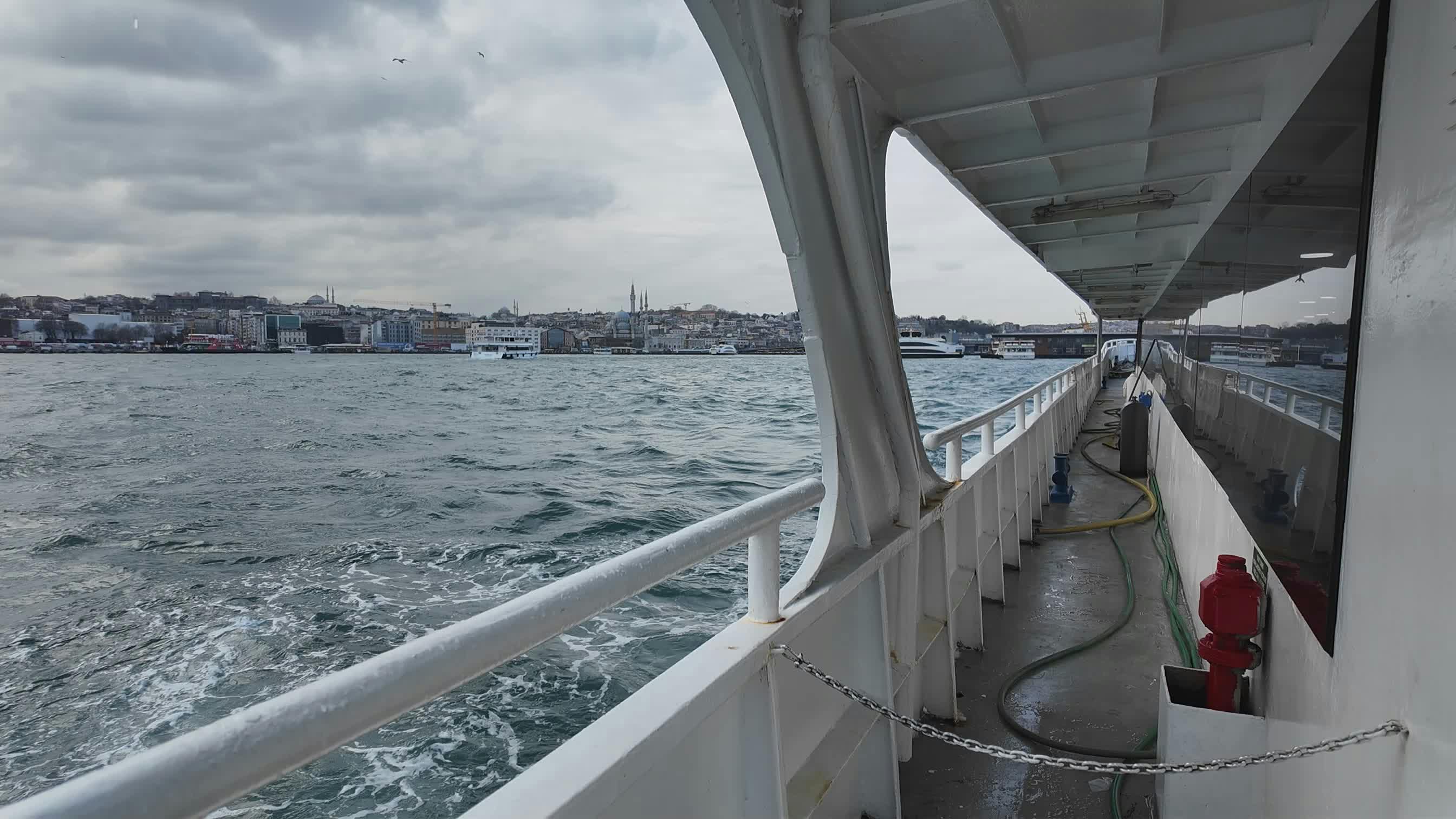 Scenic Bosphorus Strait Ferry Journey Free Stock Video Footage, Royalty ...