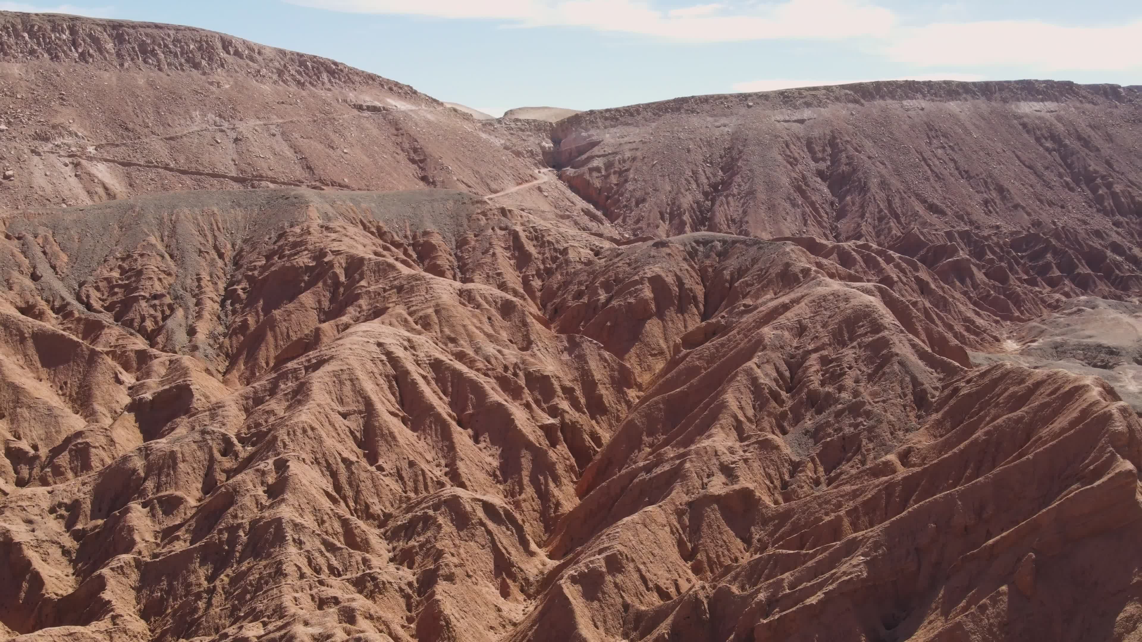 Majestic Drone View of Atacama Desert Canyon Free Stock Video Footage ...
