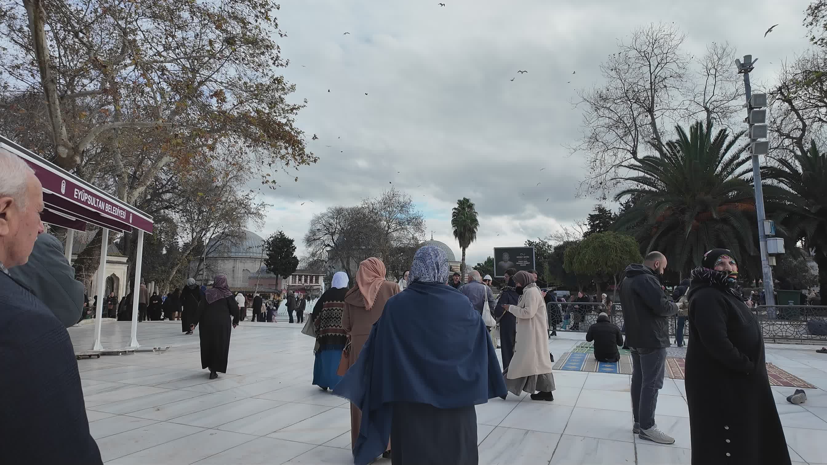 Busy Day at Istanbul's Iconic Blue Mosque Free Stock Video Footage ...